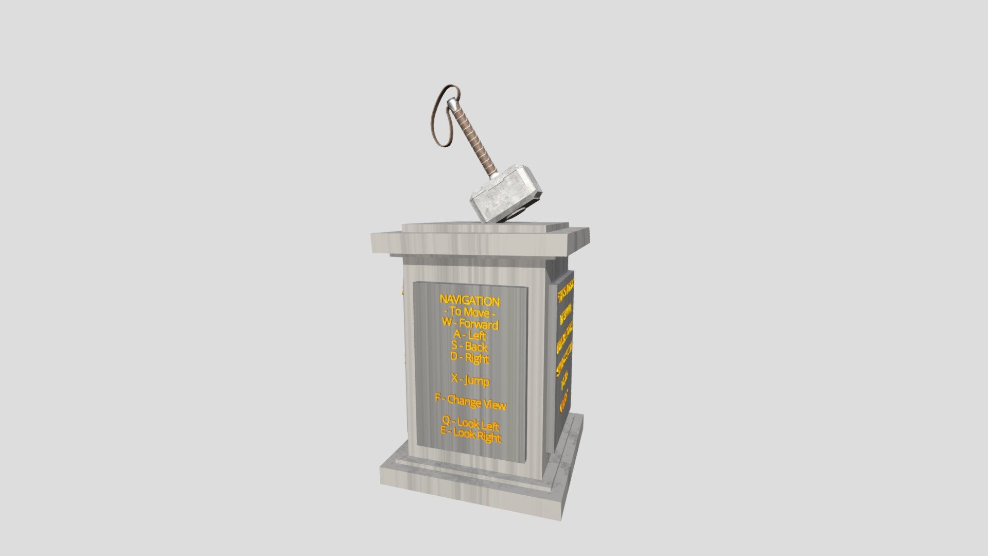 Thor Statue - Download Free 3D model by The_Professor [0bead57] - Sketchfab