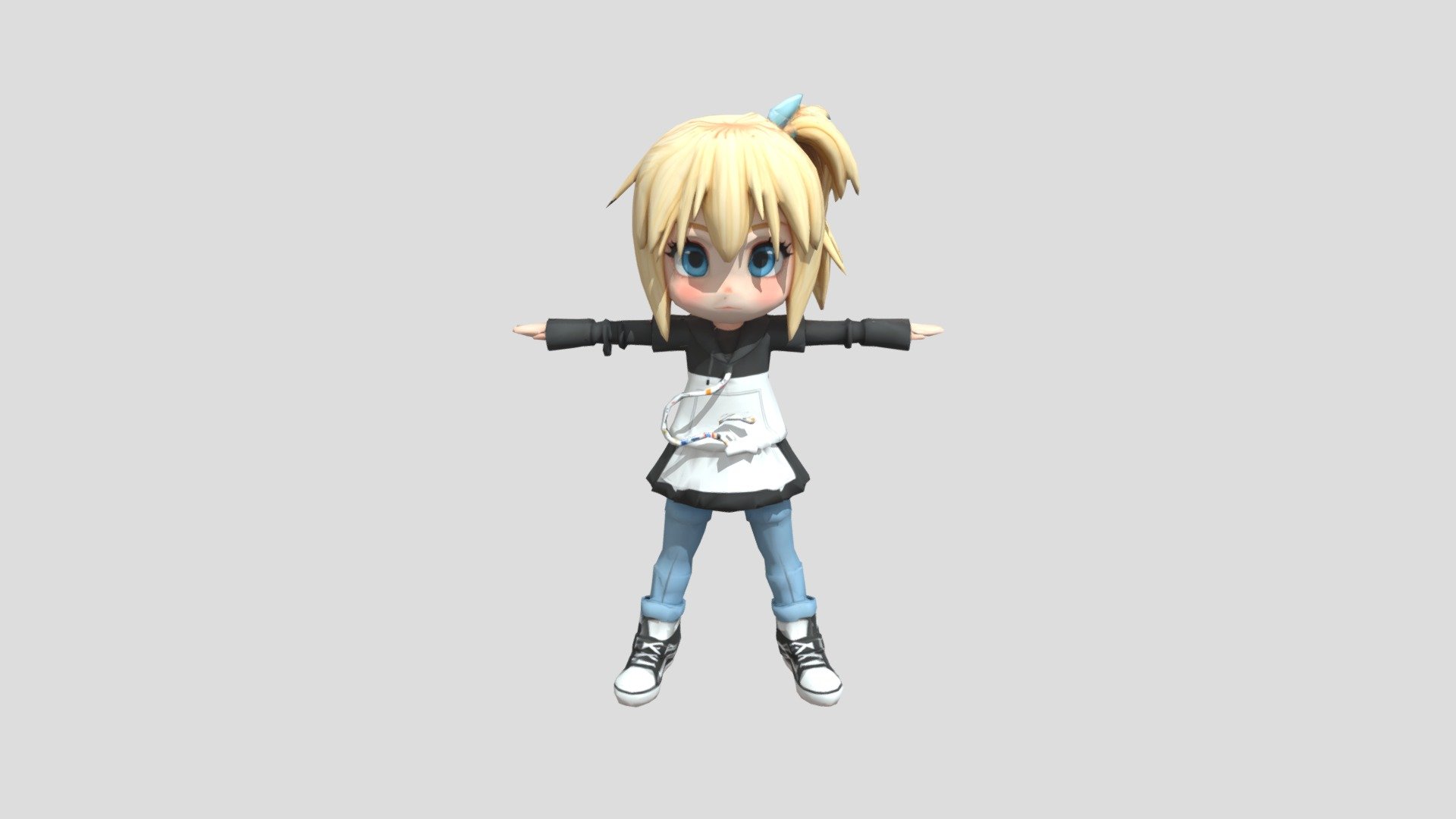 Anime Girl - 3D model by Faith Sheperd (@FaithSheperd) [0beccfa ...