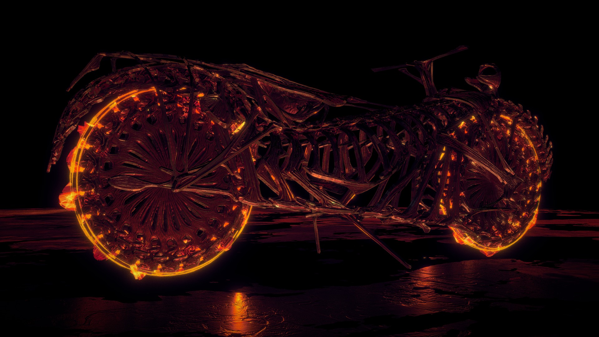 Motocycle - Rings of fire - 3D model by sy-kim [0bed65a] - Sketchfab