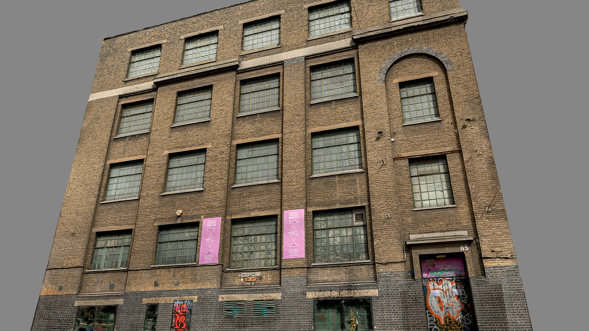 Building scan No. 10 - London, Brick Lane - Buy Royalty Free 3D model ...