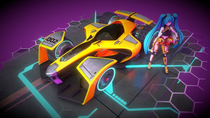 Car_racing_ 3D models - Sketchfab