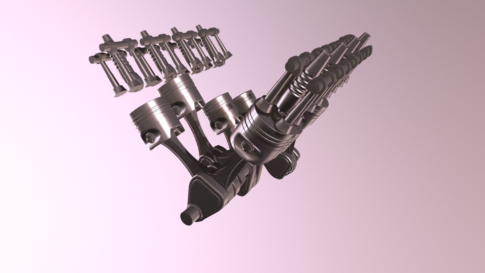 V8 Engine - 3D model by Schaarenberg [0bf1c12] - Sketchfab