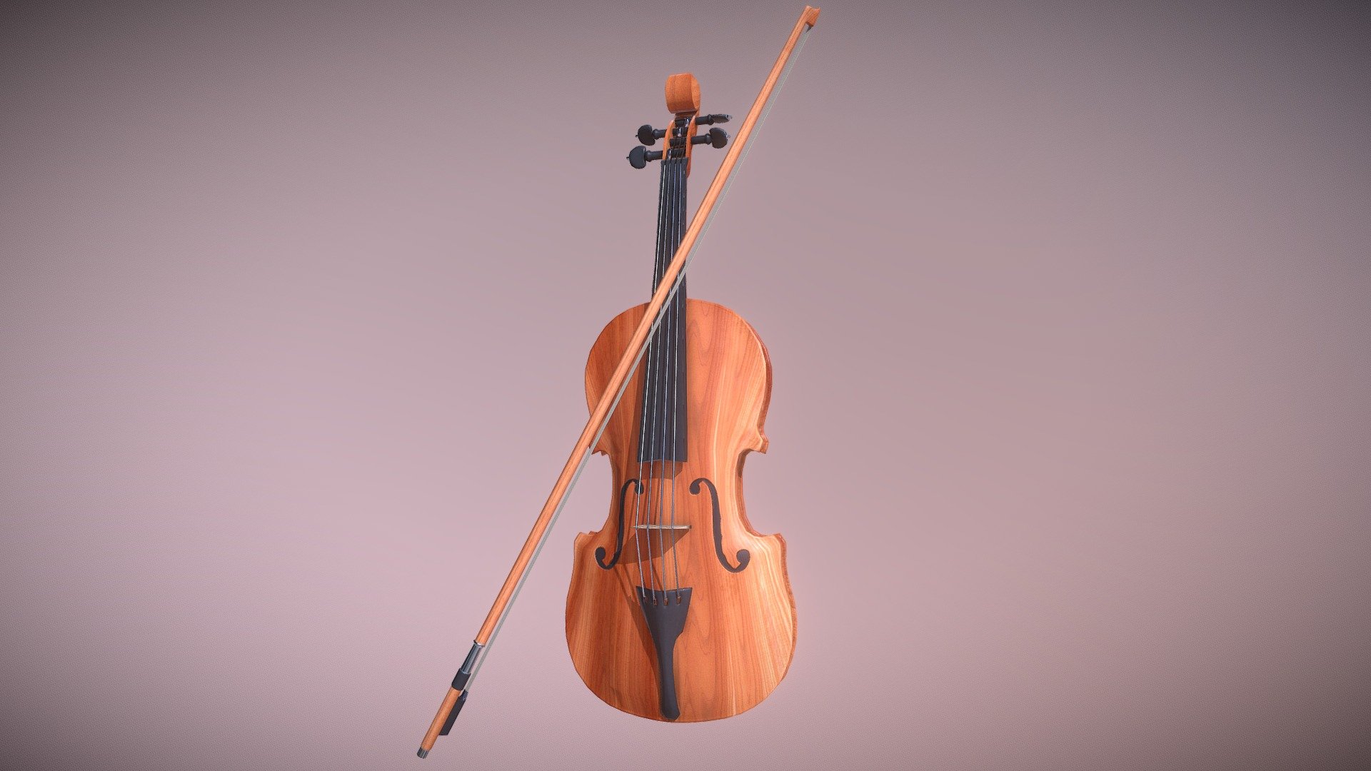 Violin - 3D model by melinastratmann [0bf1d5b] - Sketchfab