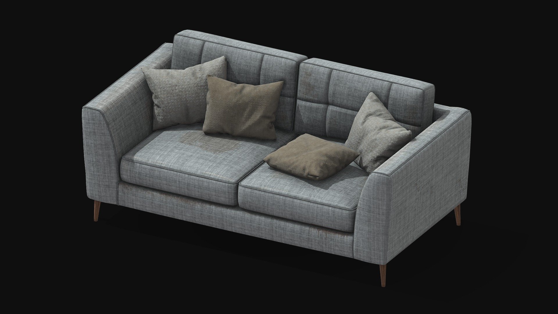 Dirty sofa - Download Free 3D model by GreenG [0bf28e2] - Sketchfab