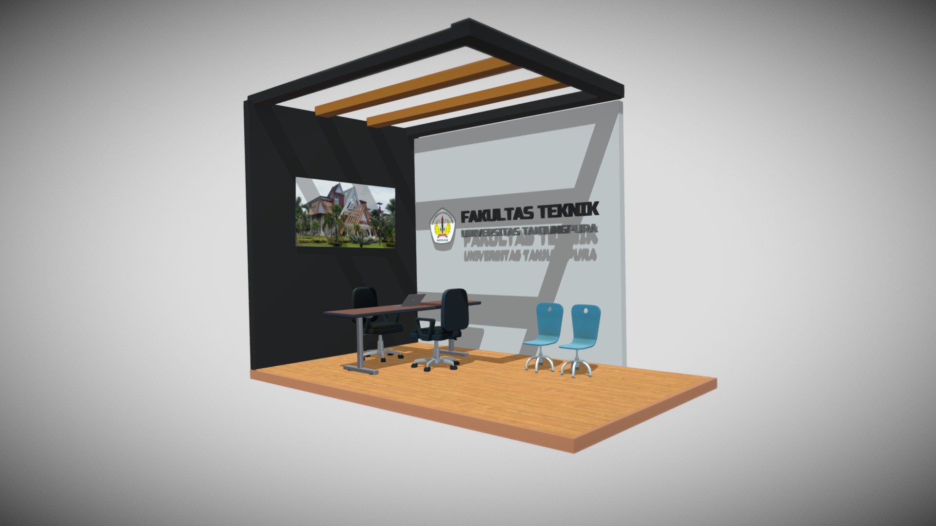 Metaverse Virtual Booth Fakultas Teknik UNTAN - 3D model by endaesyudha ...