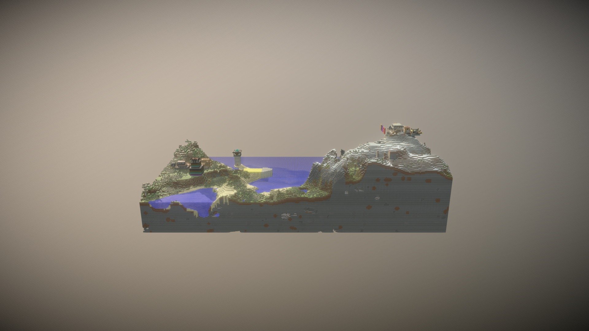 bigger minecraft world export test - 3D model by slava512 [0bf6ec9 ...
