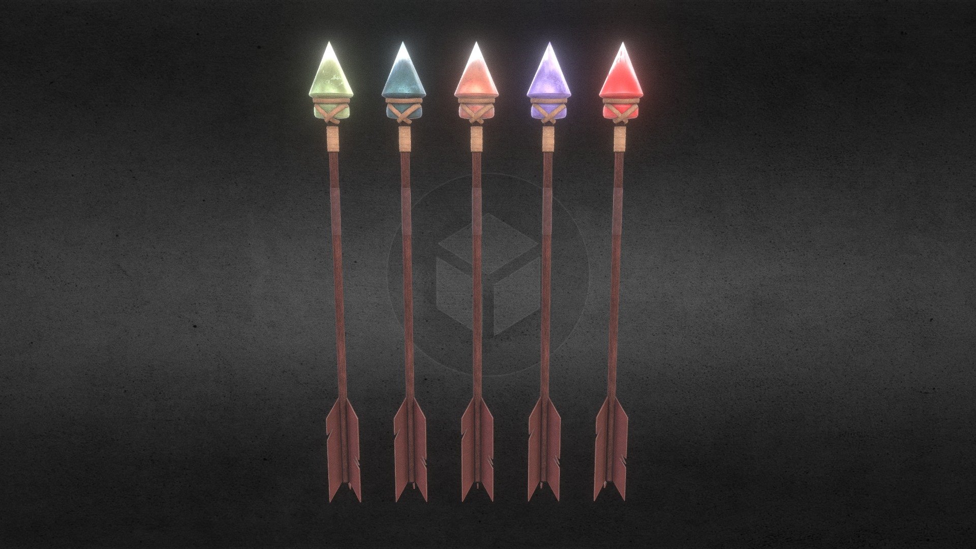 Arrows - 3D model by Aidan Brown (@aidbro) [0bf82be] - Sketchfab