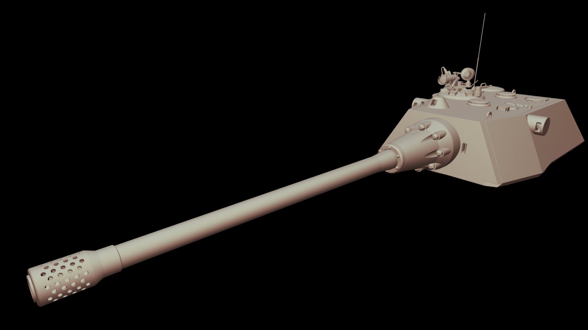 E-75 TS Turret + FG 1300 IRNV (3D Printable) - 3D model by Austrian 3D ...