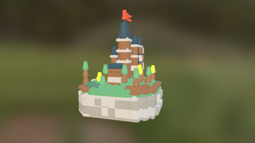 Medieval Castel LEGO Mini Scale - 3D model by m.rota [0bfaab1] - Sketchfab
