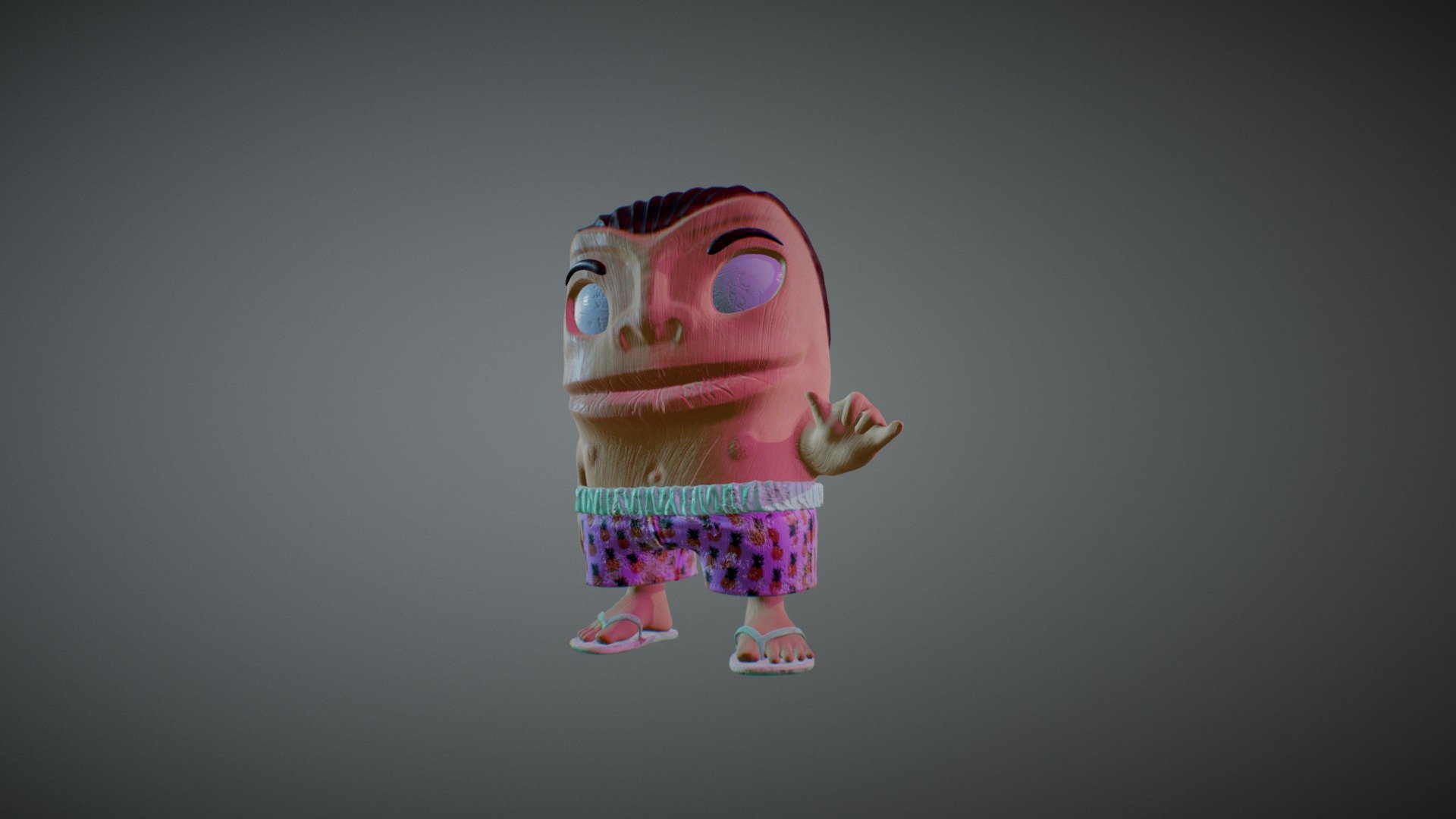 Tiki - 3D model by elle.art.br [0bfd7af] - Sketchfab