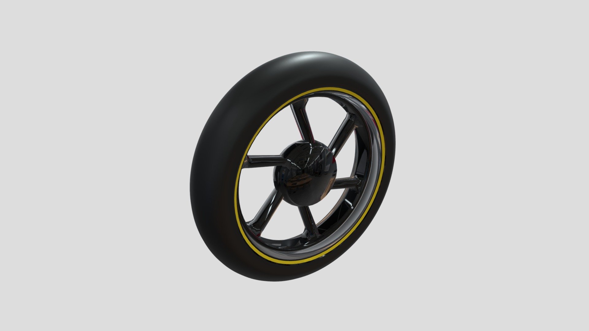 Motorcycle wheel - Download Free 3D model by Berjali Marouane (@Berjali ...
