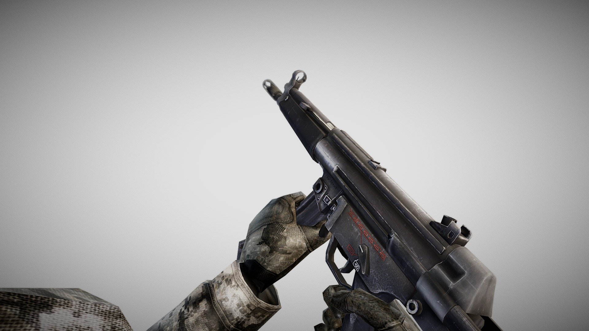 Modern firearms HK-MP5 - Buy Royalty Free 3D model by 3DRT.com [0bffeb0 ...