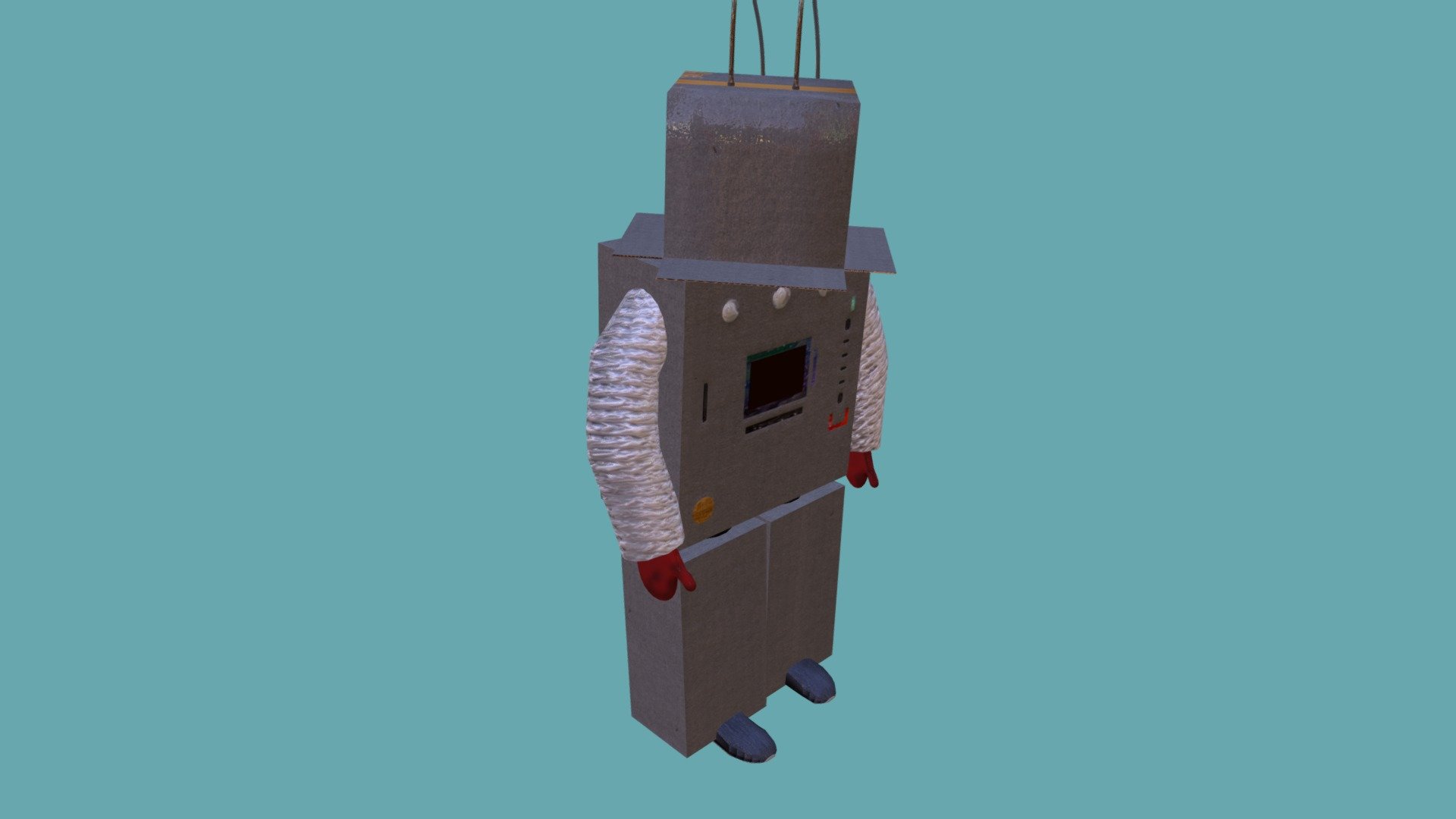 Cardboard Bot - Download Free 3D model by The Matthew Cunningham ...