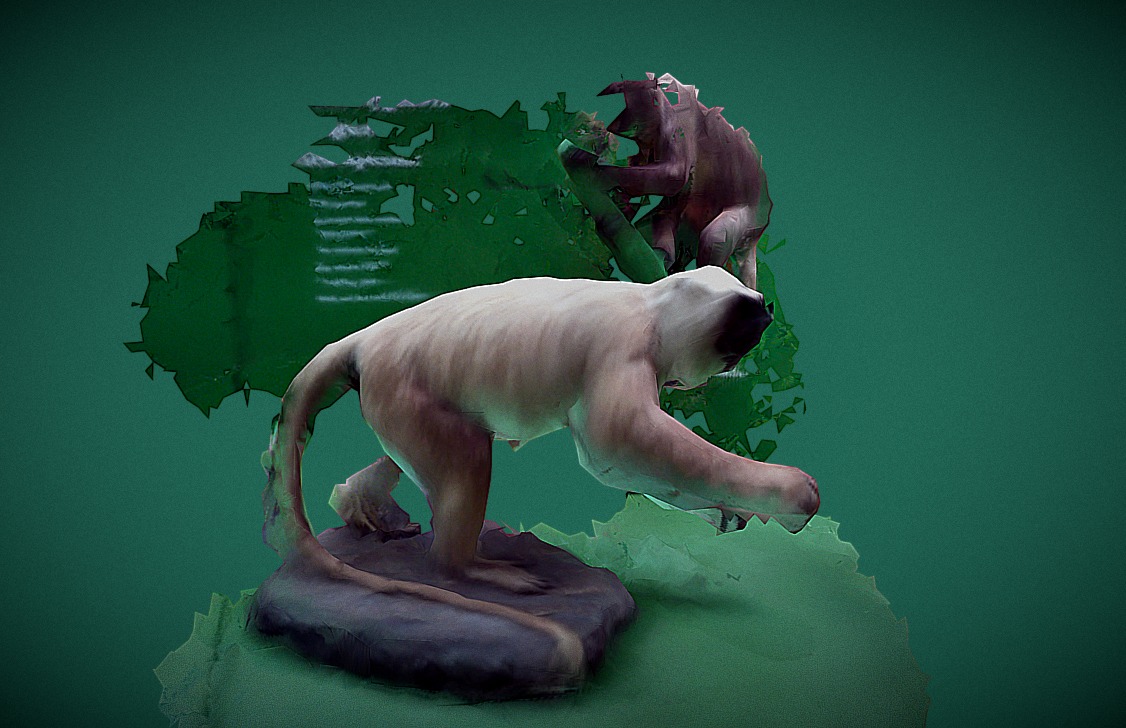 Two monkeys - 3D model by alban [0c012da] - Sketchfab
