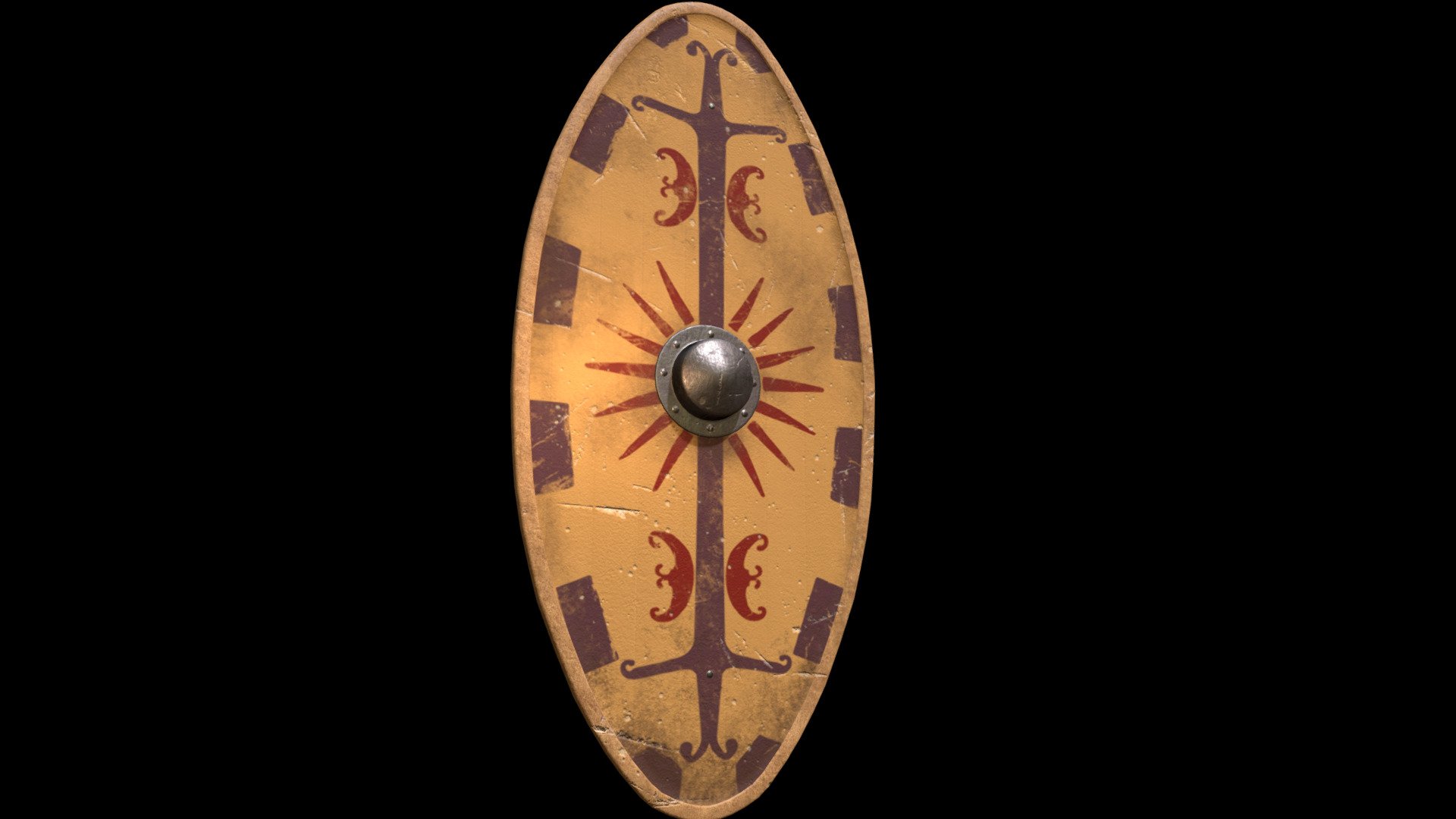 Gallic Shield #1 - Buy Royalty Free 3D model by The Ancient Forge ...