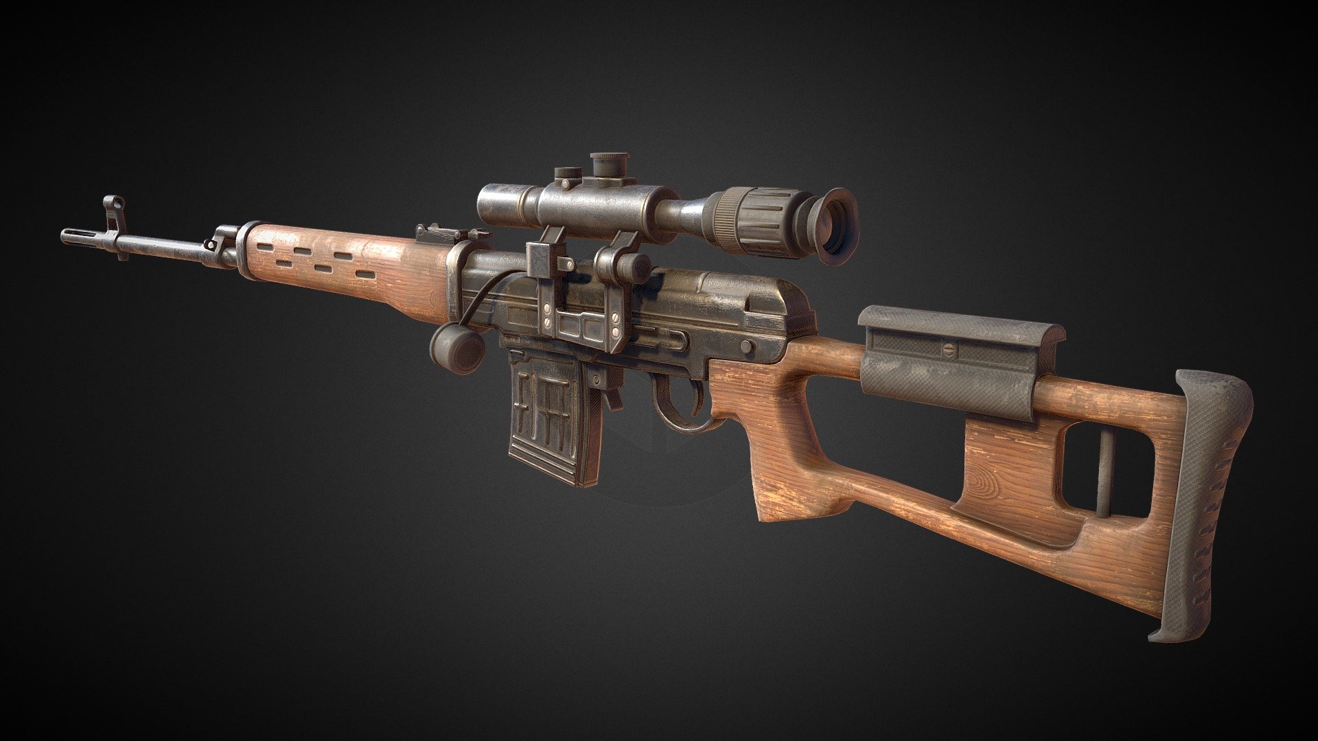 SVD_Gun - 3D model by d.zybura [0c062d0] - Sketchfab