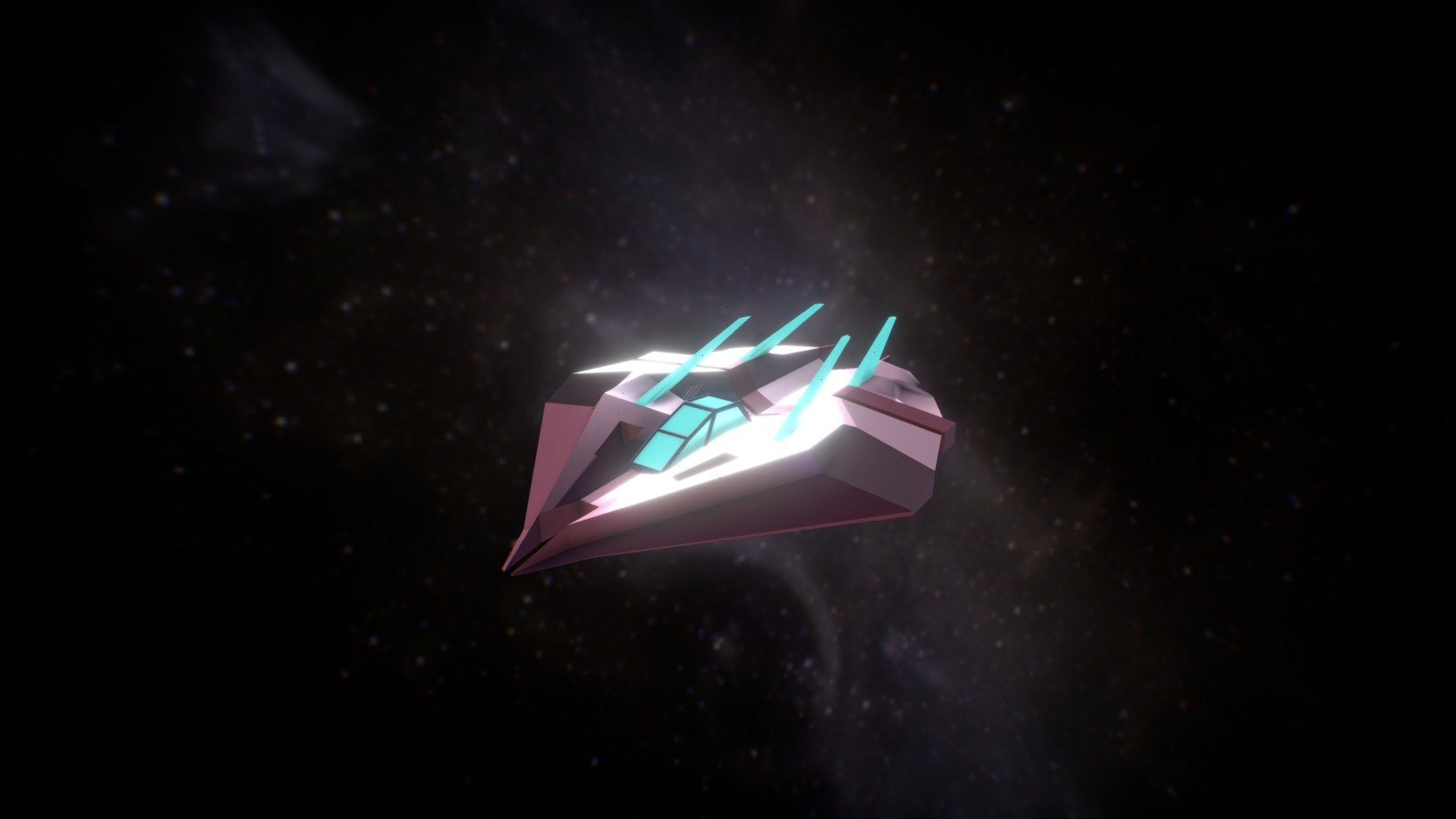 Pink Spaceship - Download Free 3D model by CaptainGH0ST [0c084a5 ...