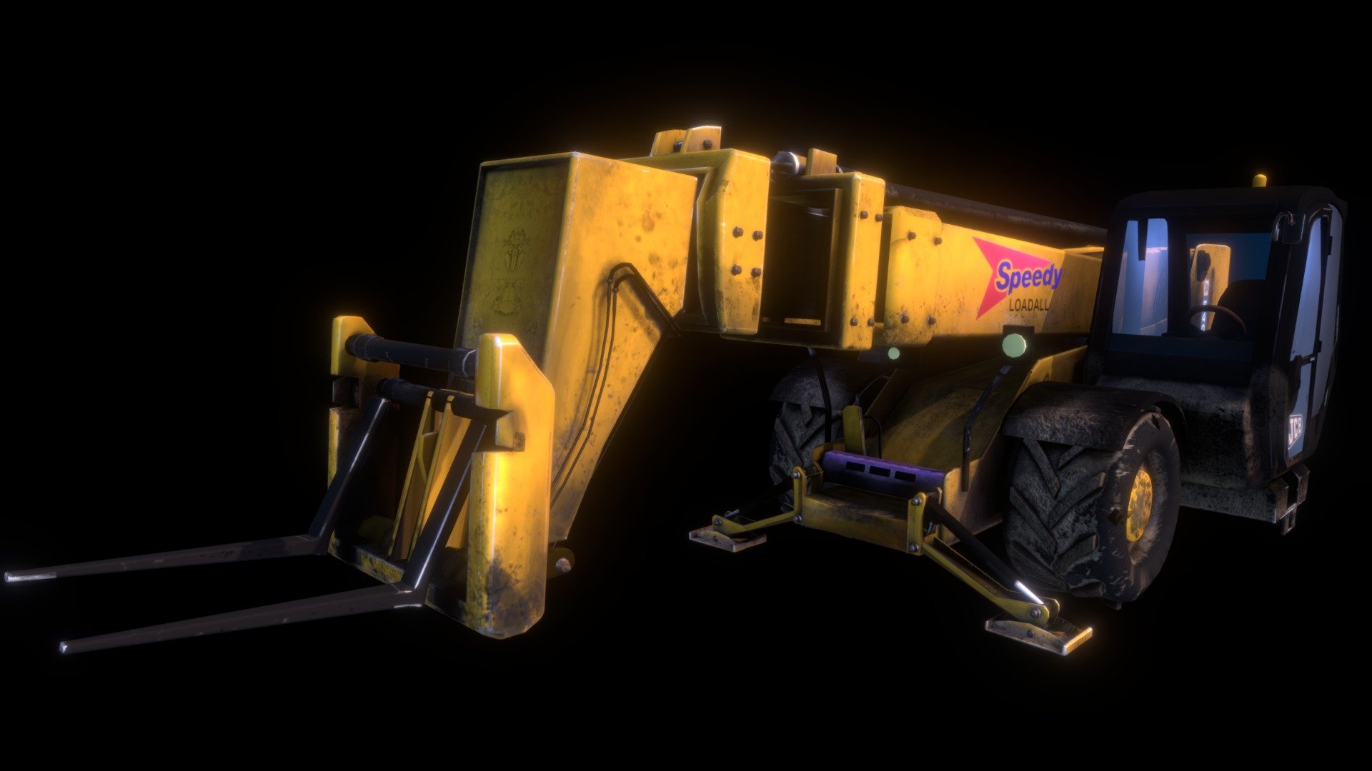 JCB 540-170 Telehandler (Loadall) - Buy Royalty Free 3D model by Paul ...