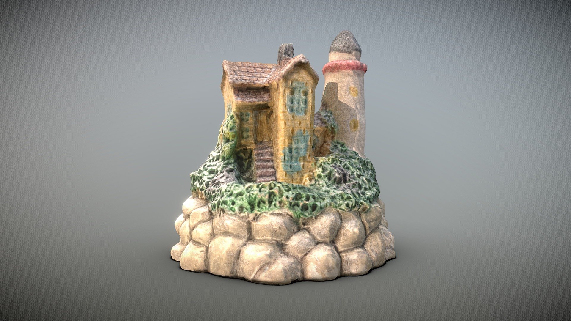 Lighthouse Diorama 3D Scanned - Download Free 3D model by Helindu ...