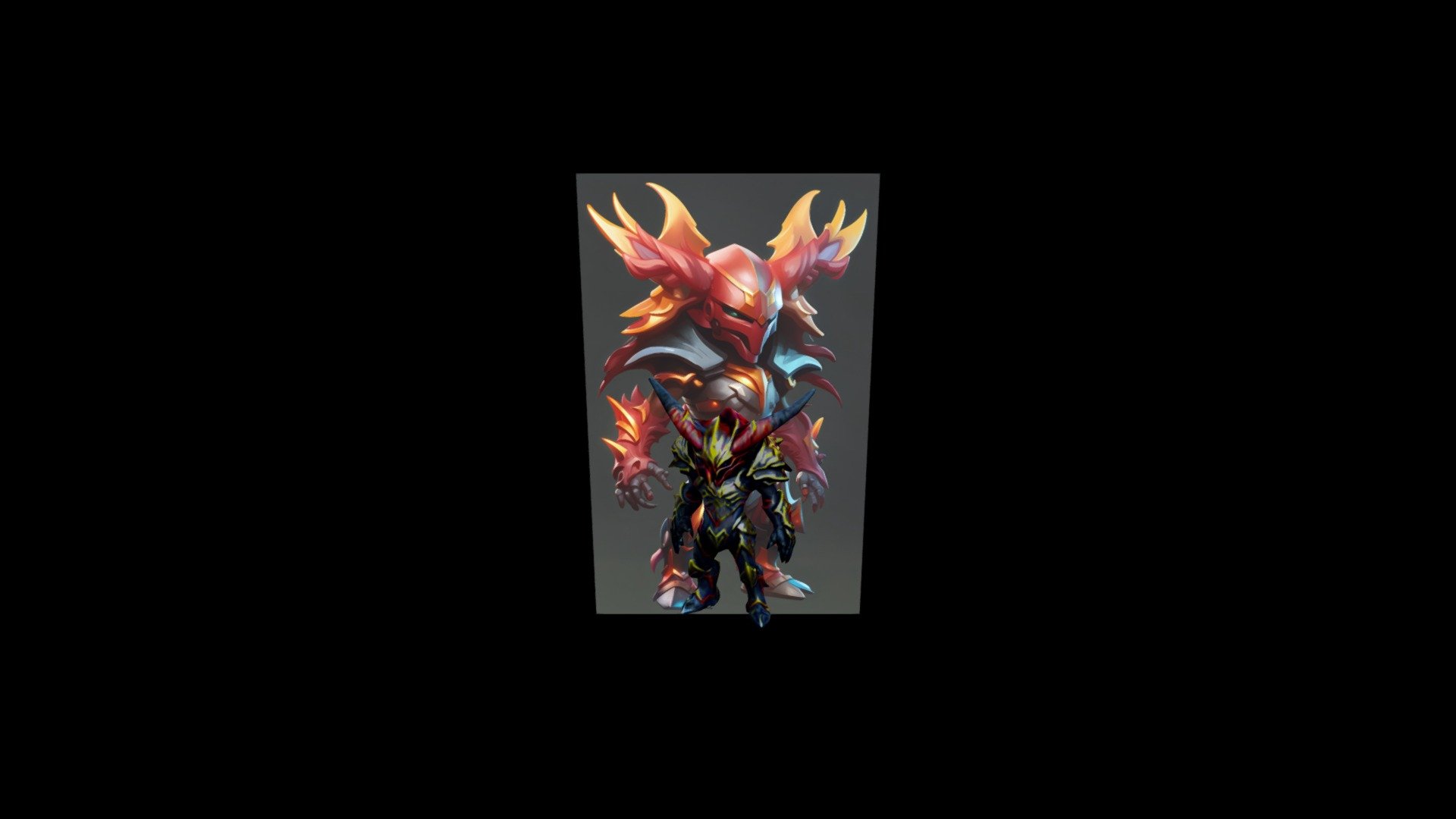 Red and Orange Knight in Armor A knight in ar - Download Free 3D model ...