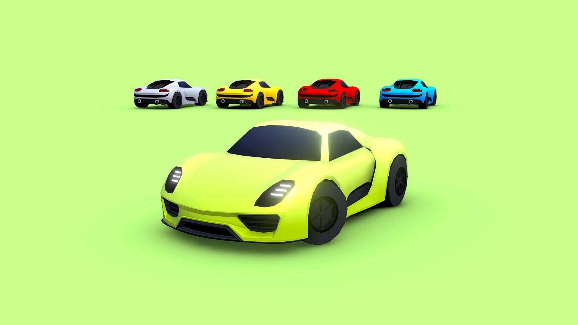 Cartoon Hypercar 2015 - Buy Royalty Free 3D model by SunsetStudio ...