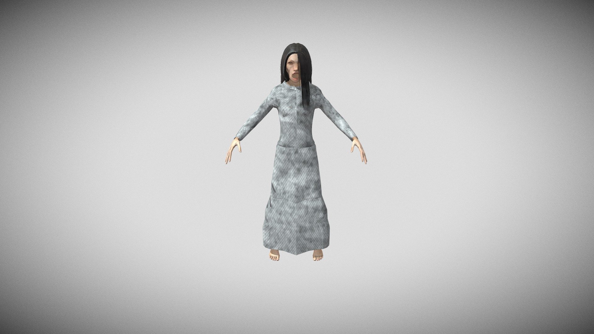 Female Ghost AR VR Low Poly Model - 3D model by Adarsh verma ...