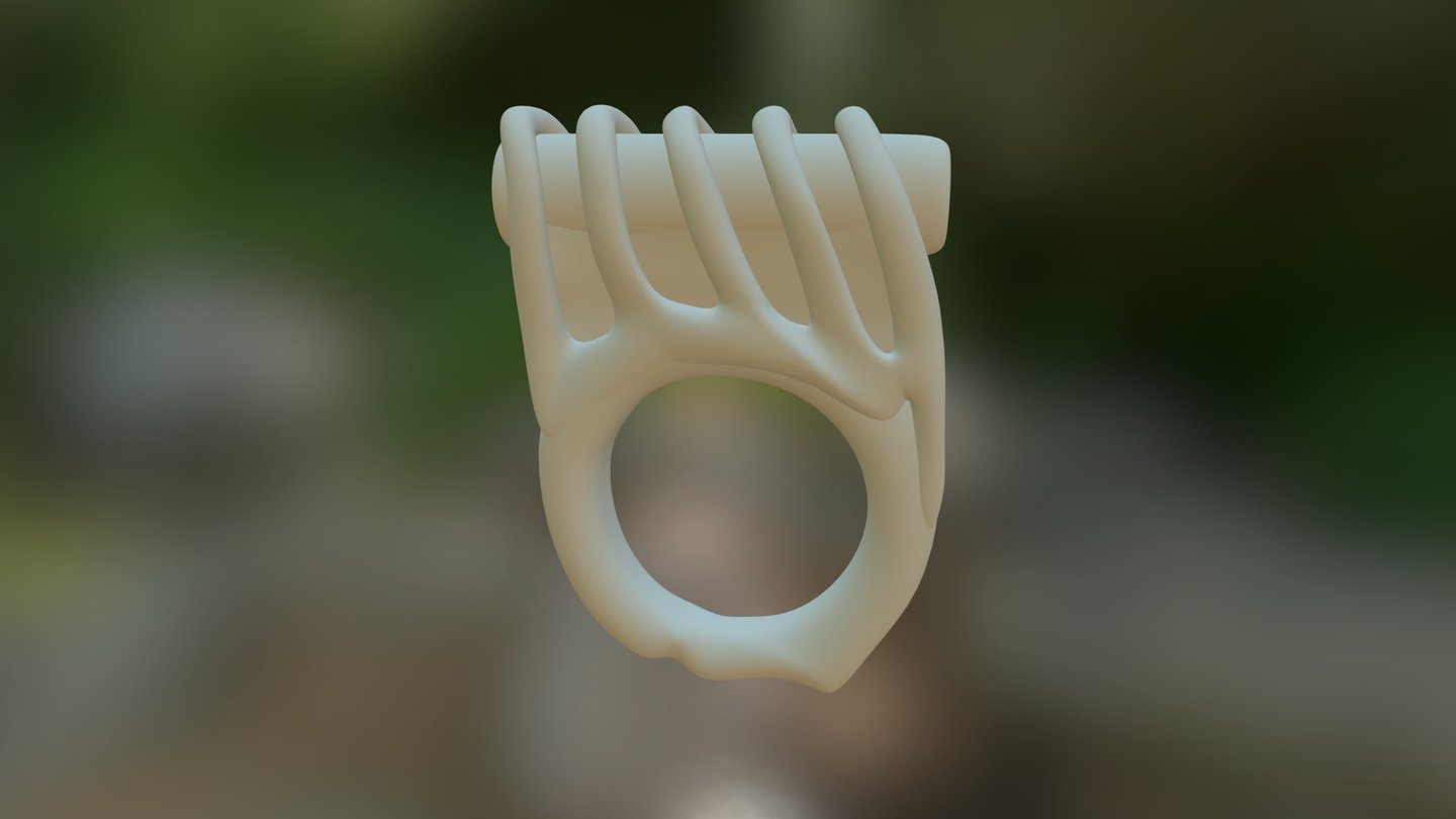 Projector Ring Full Organic Curves (repaired) - 3D model by samhsnyder ...