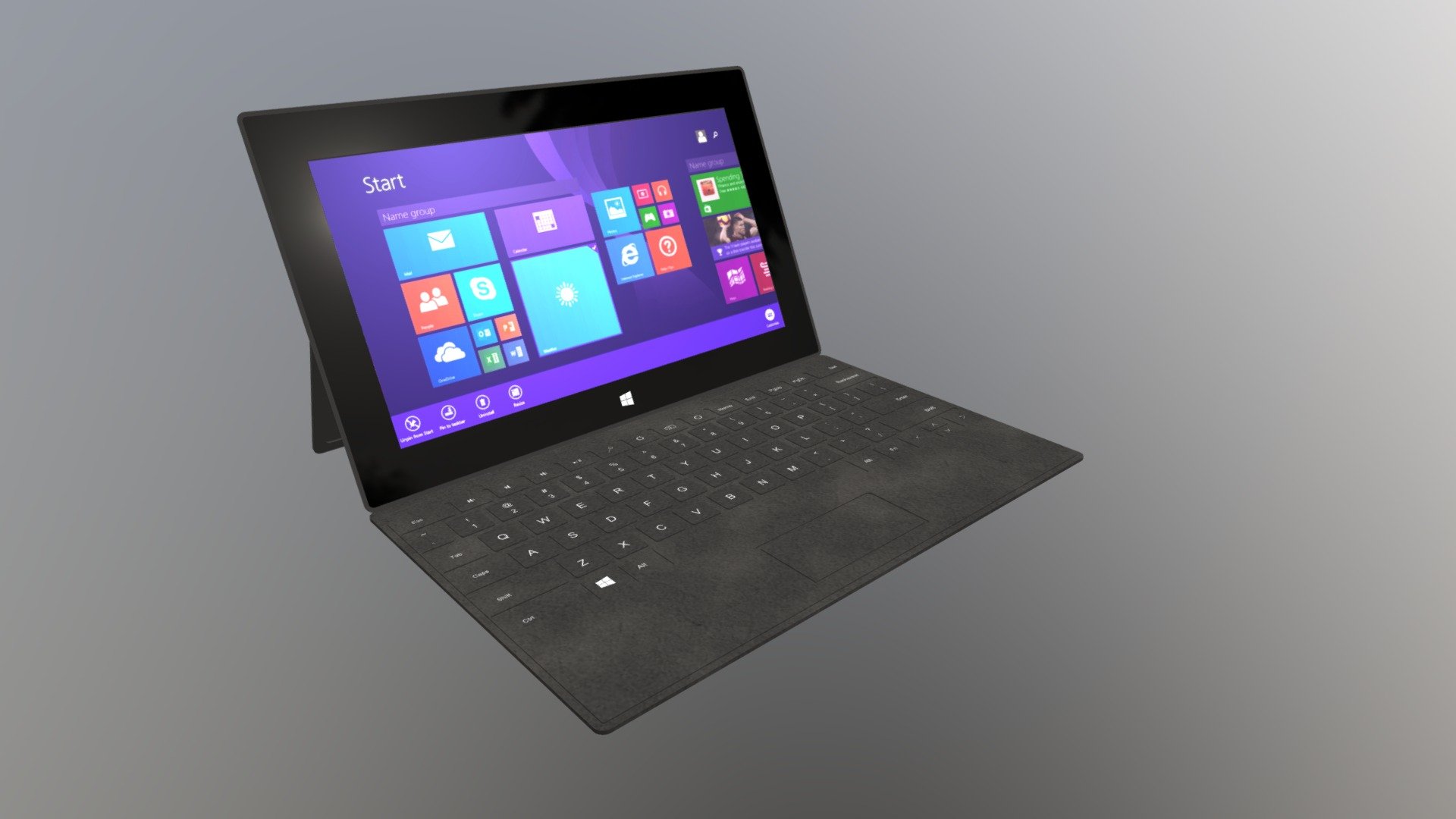 Windows Surface RT 64 - 3D model by NeshaGTD [0c14941] - Sketchfab