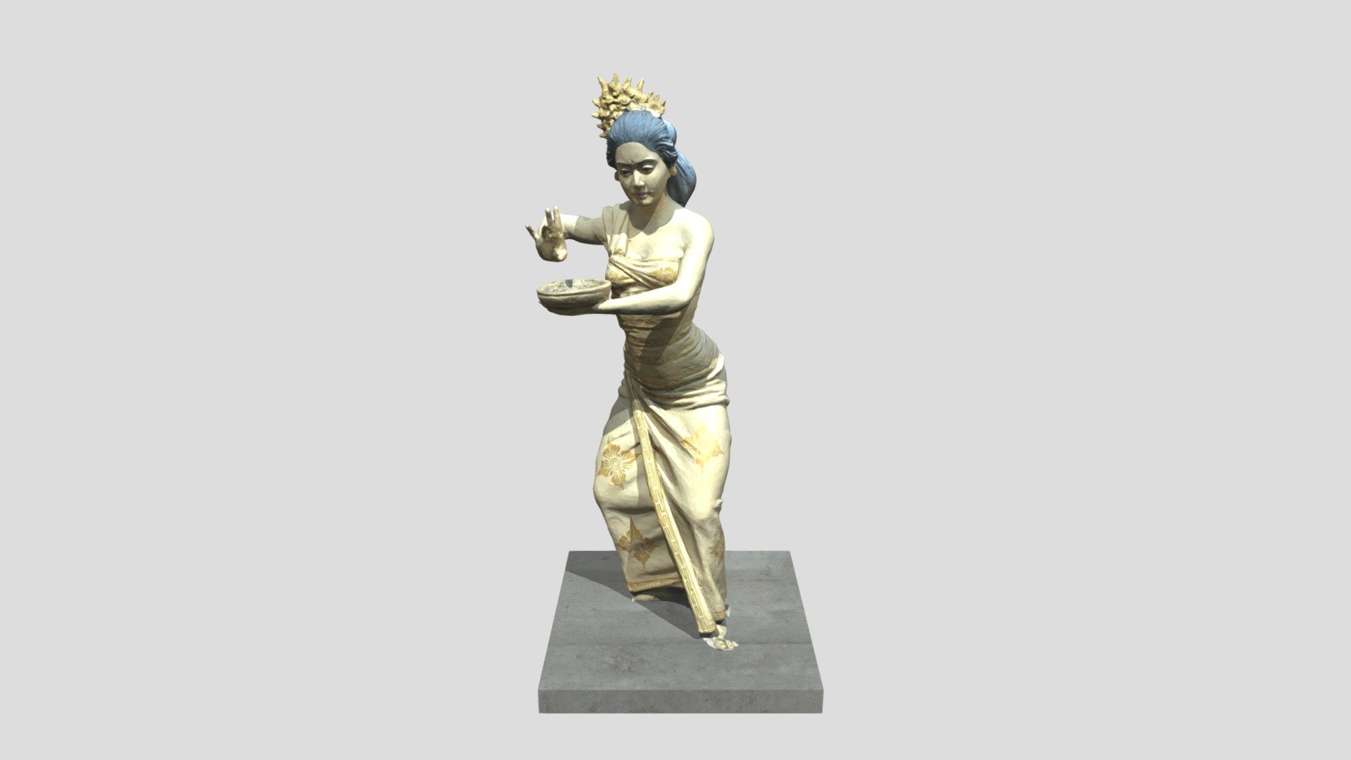 Patung Legong - 3D model by Puri Agung Peliatan (@puriagungpeliatan ...