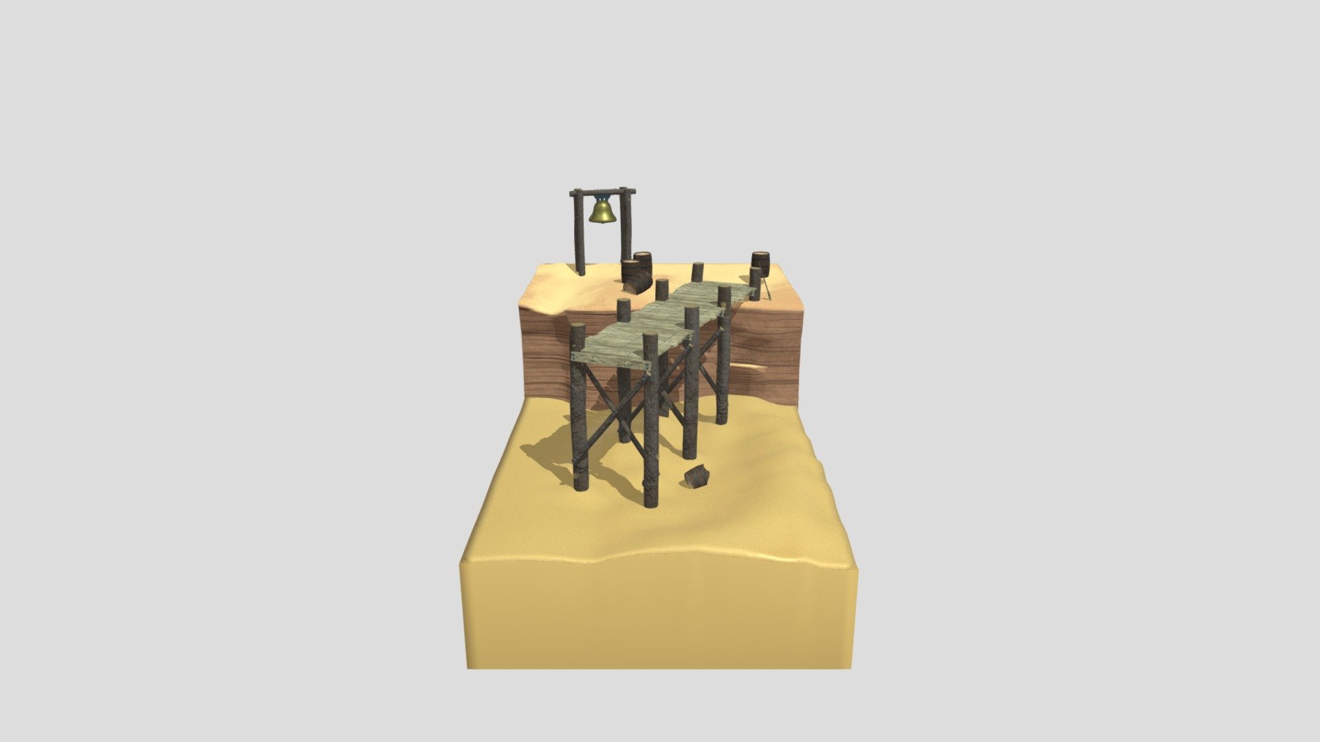 Desert dock - Download Free 3D model by mcollier [0c15583] - Sketchfab