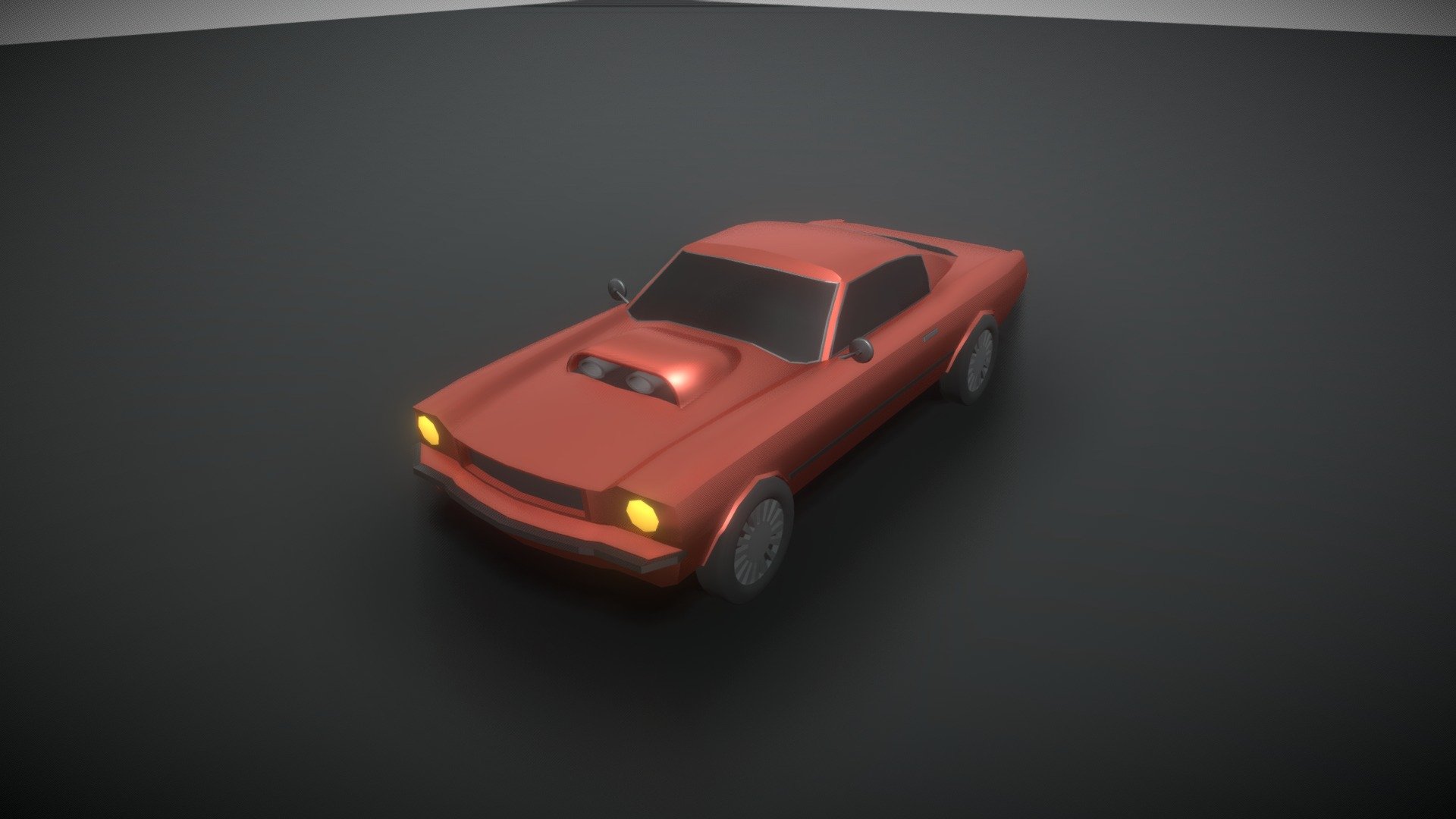 Mustang Car Model Game Ready Asset LowPoly - Download Free 3D model by ...