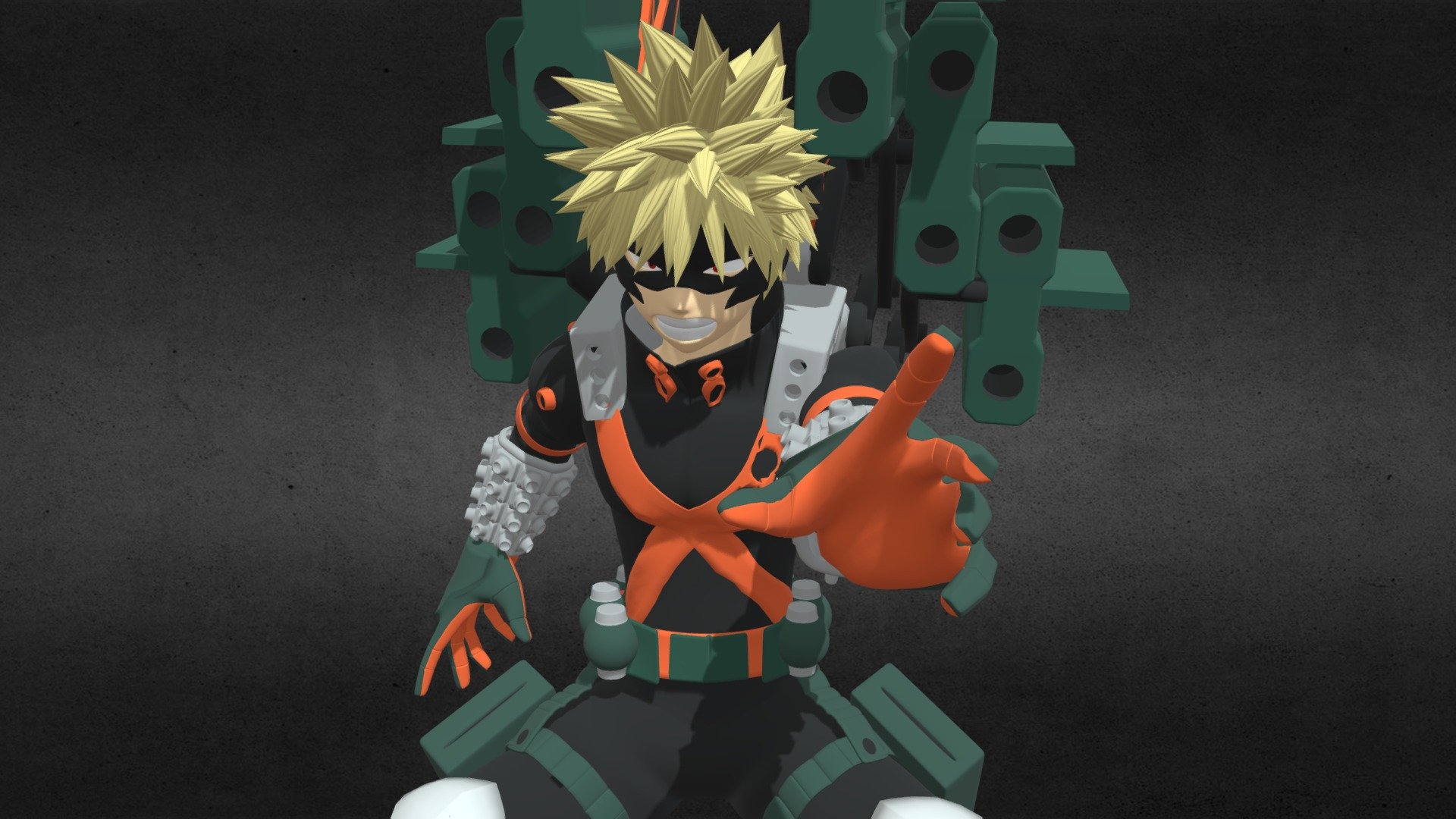 Katsuki Bakugo Strafe Panzer - My Hero Academia - 3D model by ...