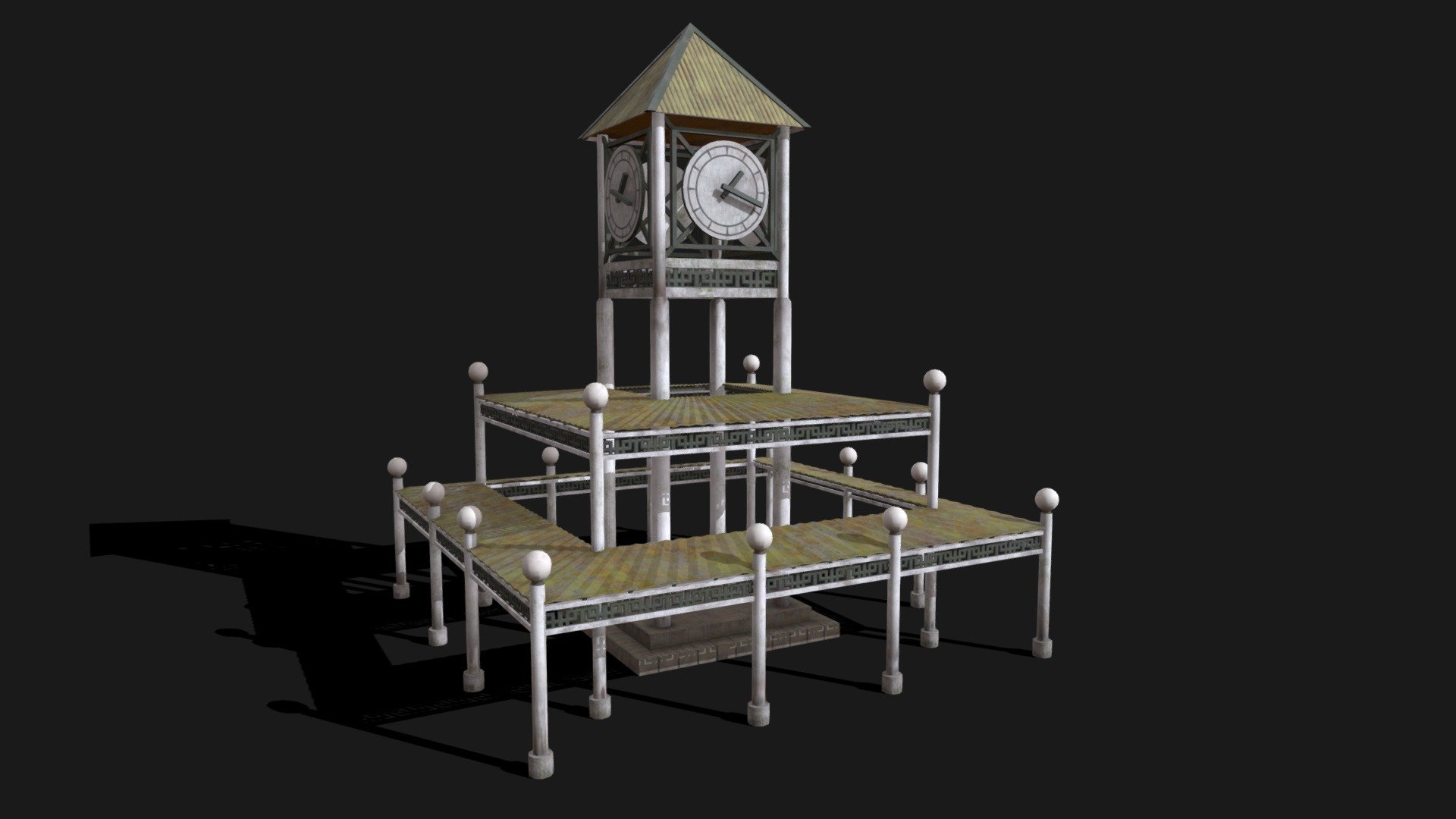 The Old Clock Tower - Download Free 3D model by Ahmad Azizi (@azizi16 ...