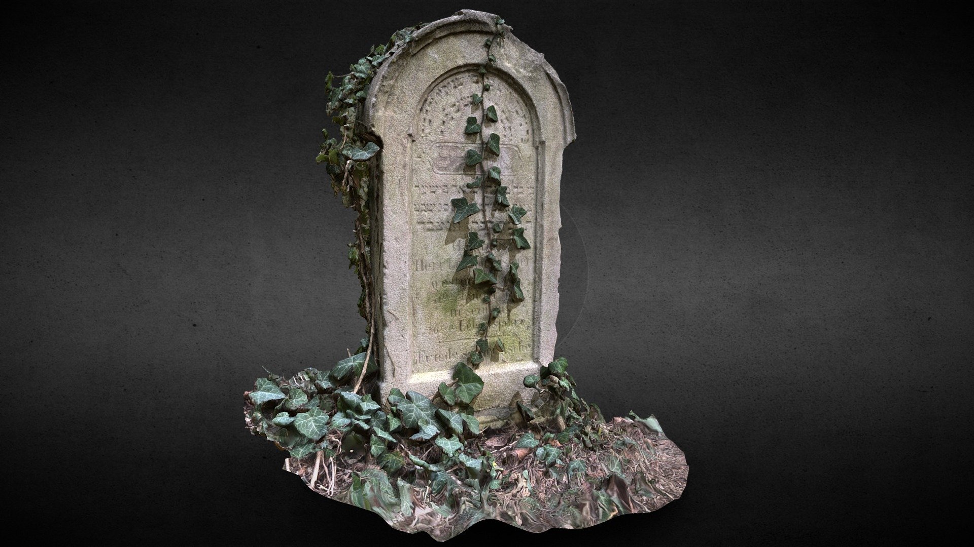 Tombstone Jewish cemetery Koszeg - Download Free 3D model by Moshe ...