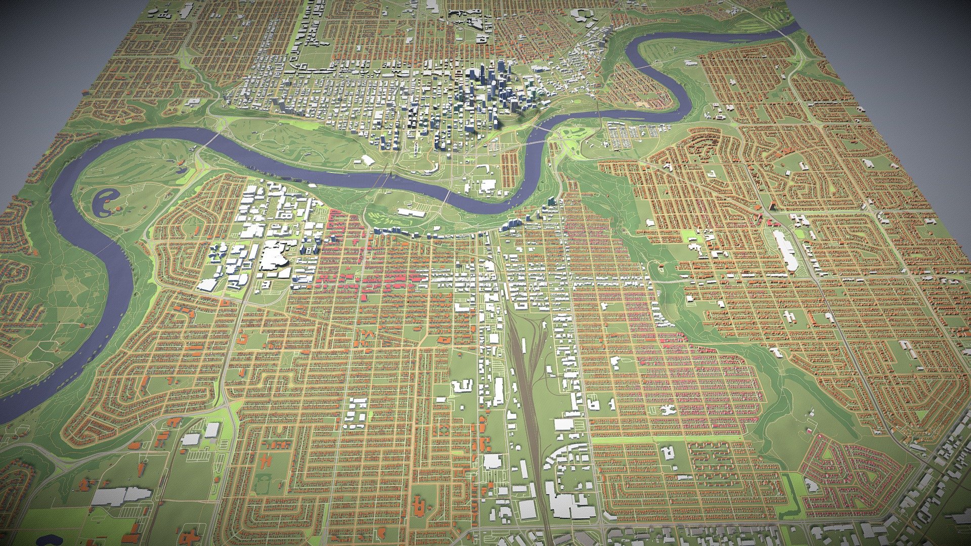 Edmonton Canada - city and urban - Buy Royalty Free 3D model by Jinda ...