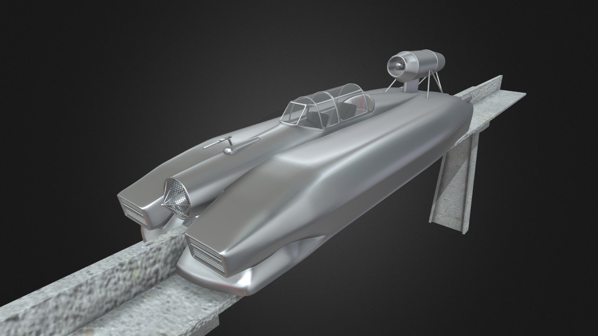 Aérotrain Jean Bertin - Prototype 2 - 3D model by Ralph's Workshop ...