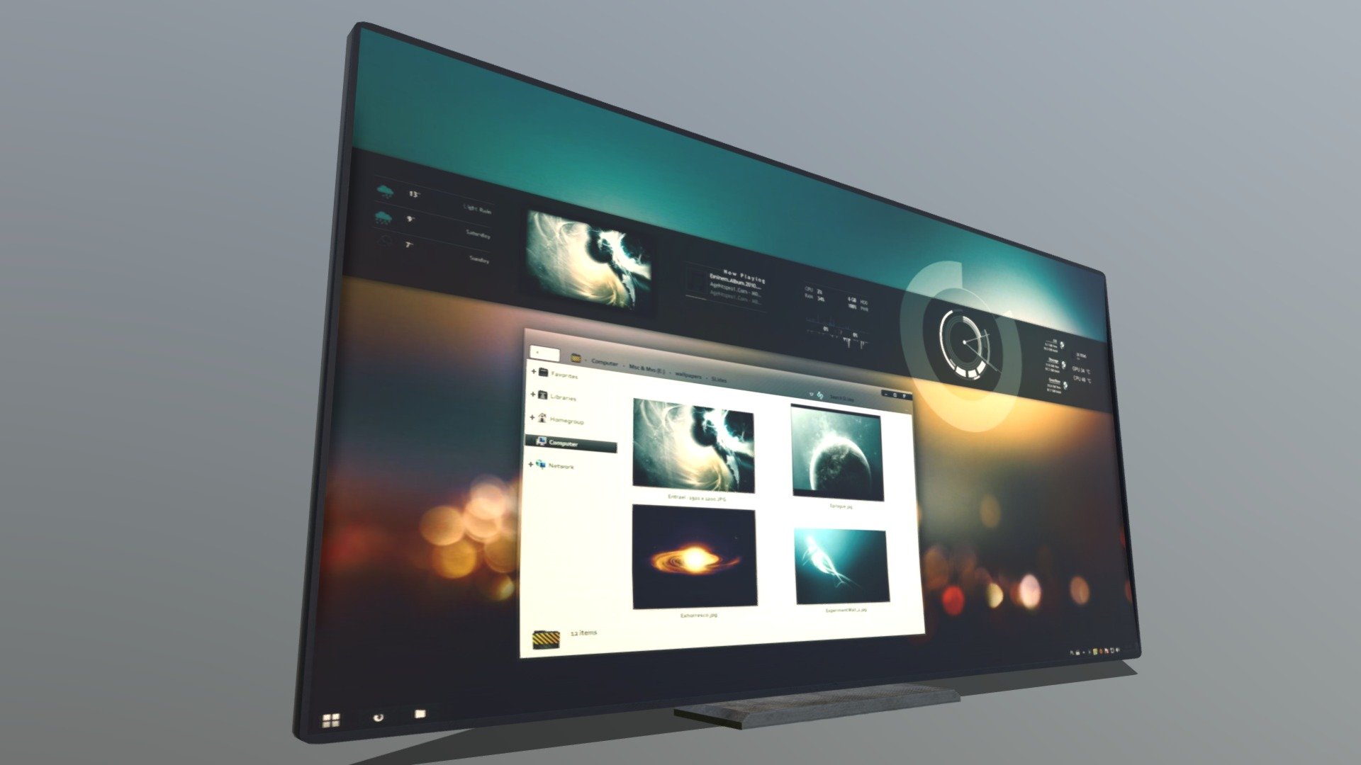 Modern TV/Monitor - 3D model by Sanahara [0c1e139] - Sketchfab