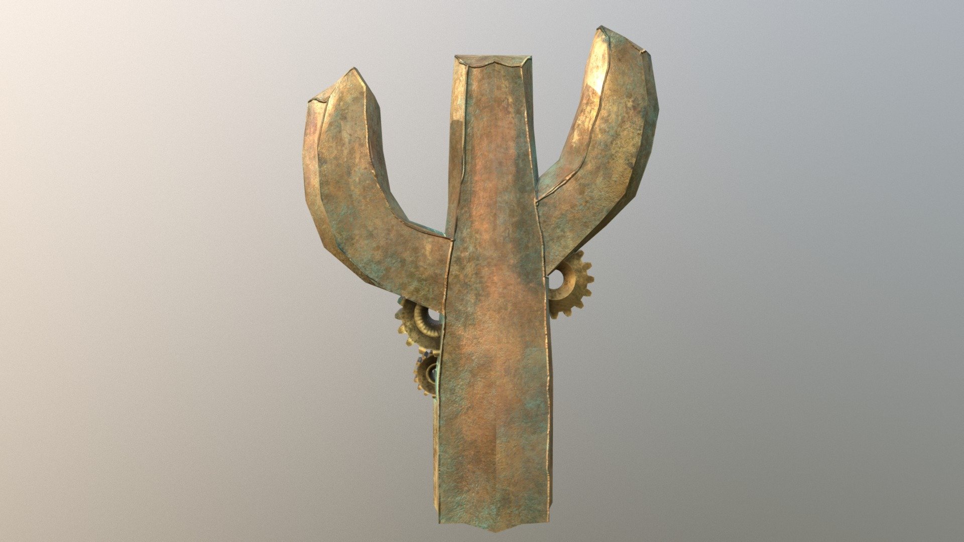 Metal Cactus 3 - 3D model by Rhett Wimmer (@Pavus_The_Pug) [0c1f705 ...