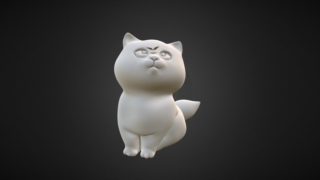 Cat Sketch 02 - 3D model by IkeMo (@inken.moran) [0c25503] - Sketchfab