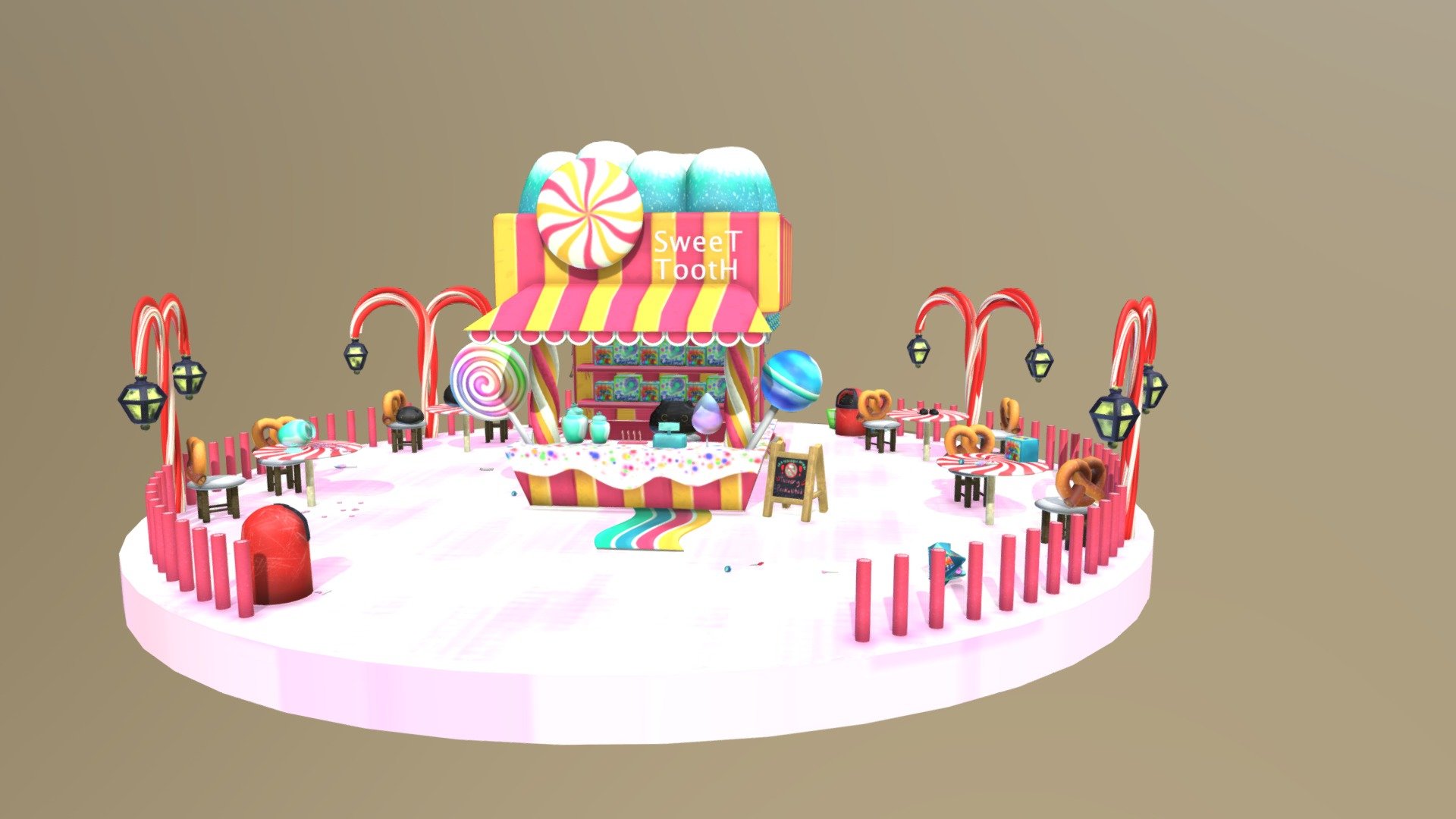 UNDO_B035_KAT_CANDY_BOOTH_DIORAMA_SweeT_TootH - Download Free 3D model ...
