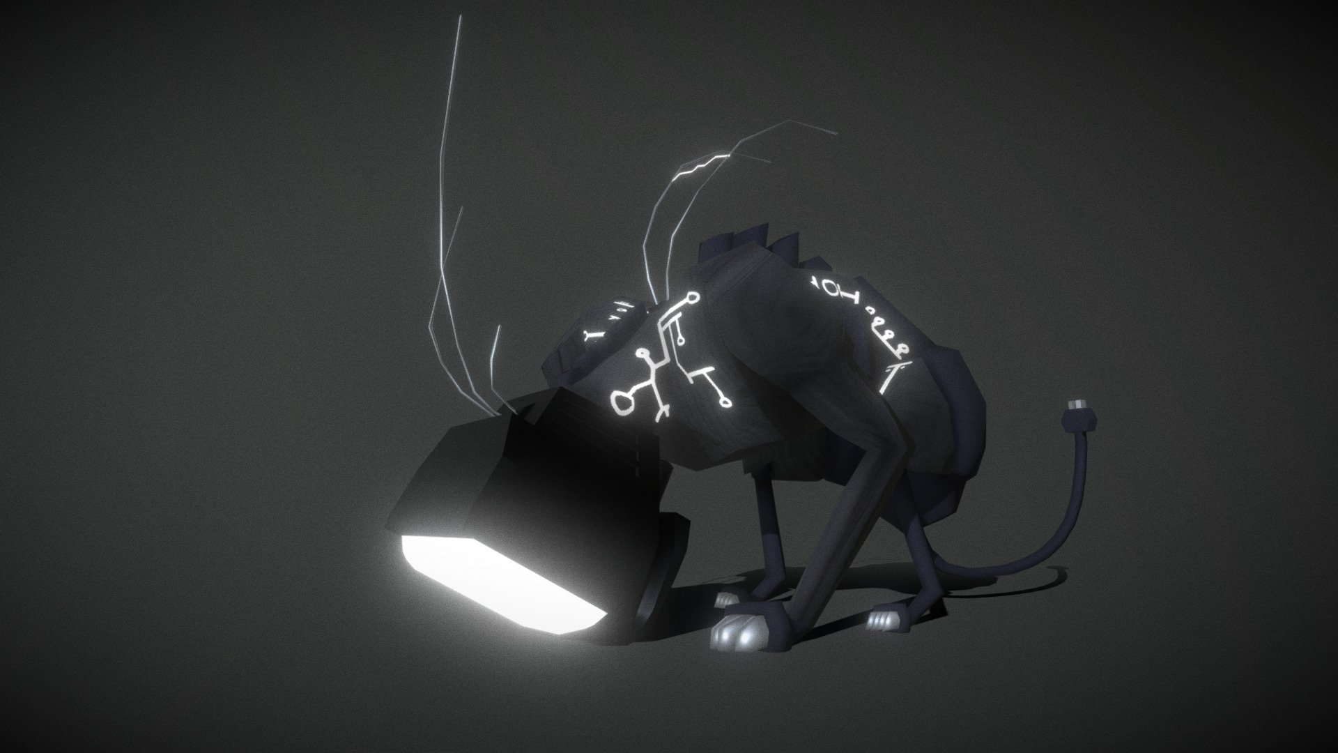 Cyberpunk Rat - 3D model by alexthebear [0c27444] - Sketchfab