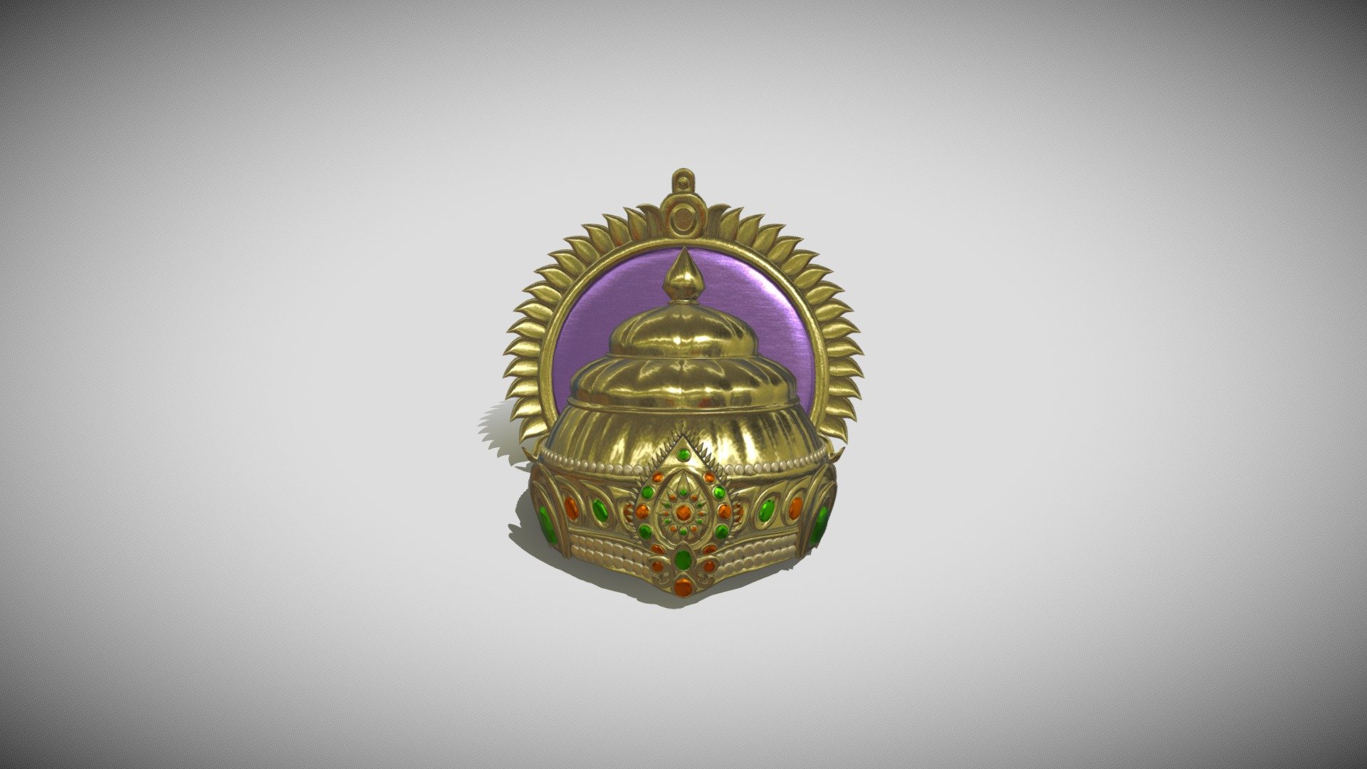 Indian Crown - 3D model by Hanumanth [0c27a78] - Sketchfab