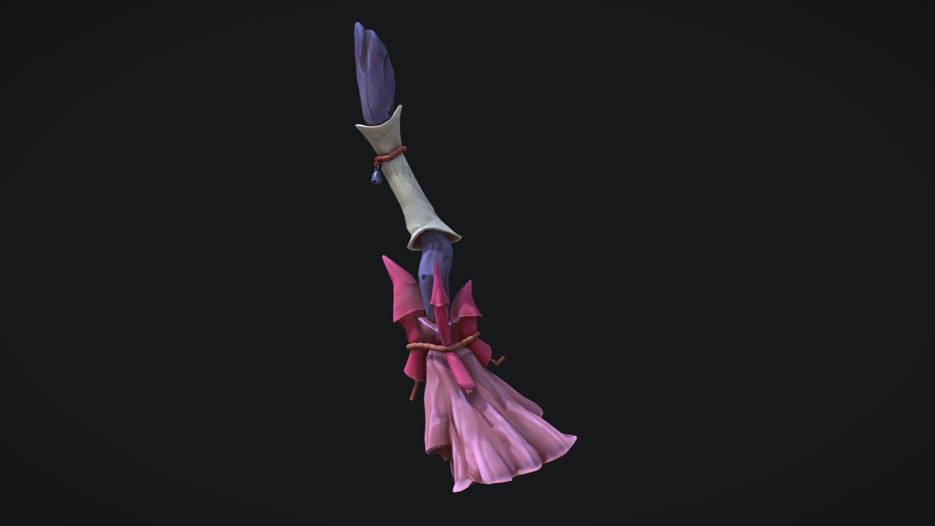 Stylized Witches Broom | concept by Stijn Beerts - 3D model by Lara Garcia-Guisasola (@Lara ...