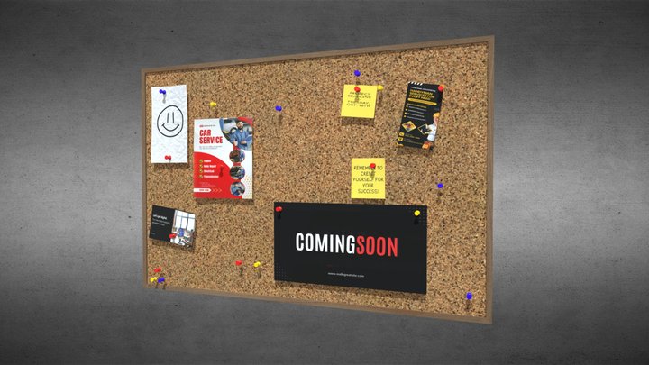 Pinboard 3D models - Sketchfab