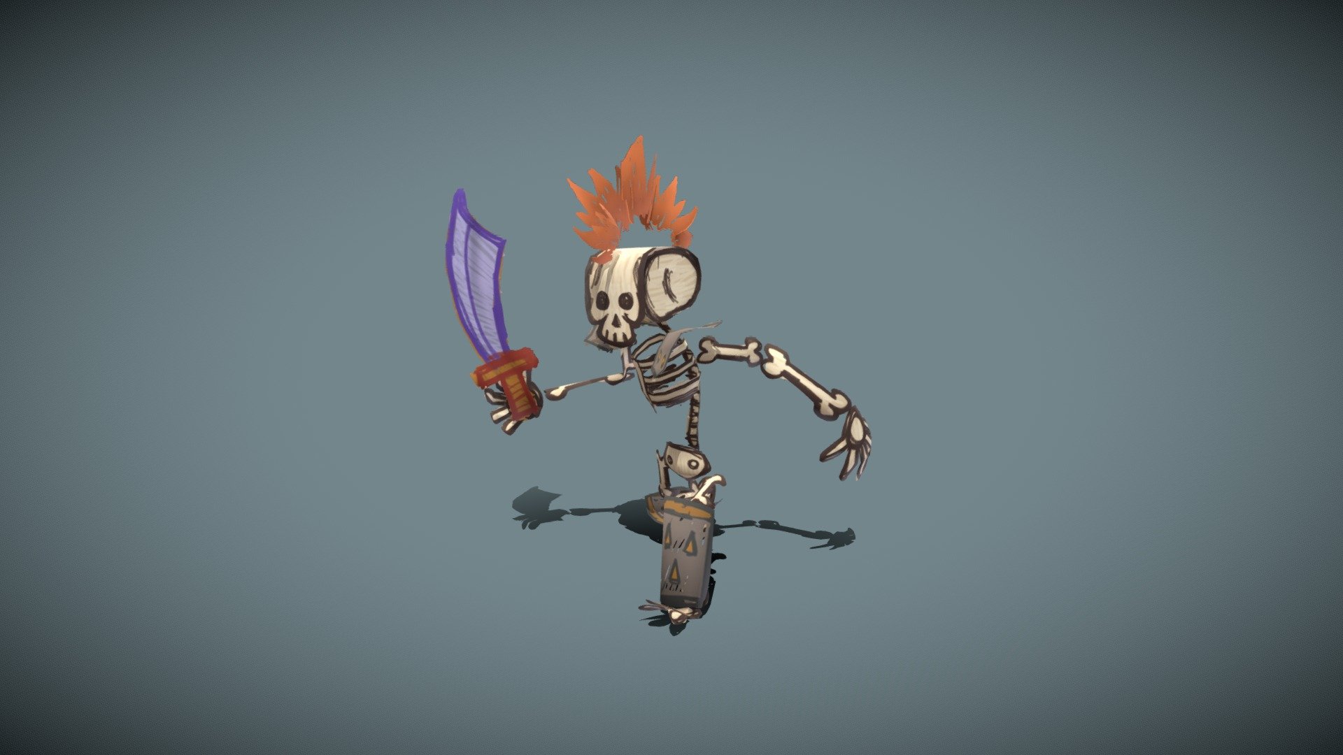 Skeleton Mob Hand Drawn - Doodle Sketch - 3D model by gcaruso [0c2ab6a ...