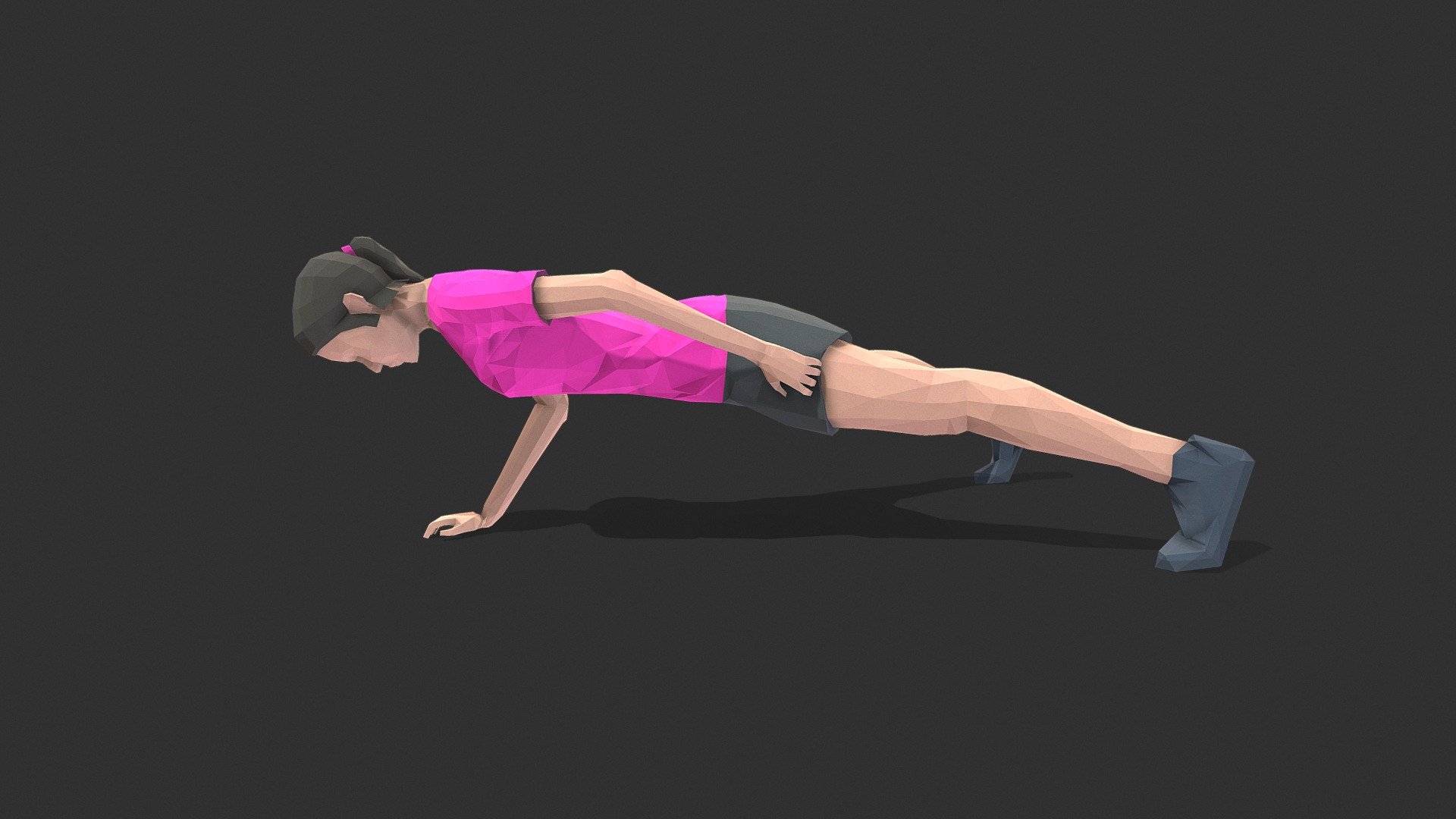 one arm pushups Exercise - Buy Royalty Free 3D model by danielmikulik ...