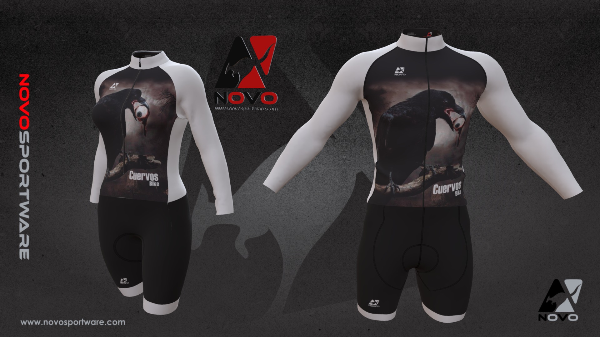 Uniformes Cuervos Bike - 3D model by NOVOSPORTWARE [0c2fe6c] - Sketchfab