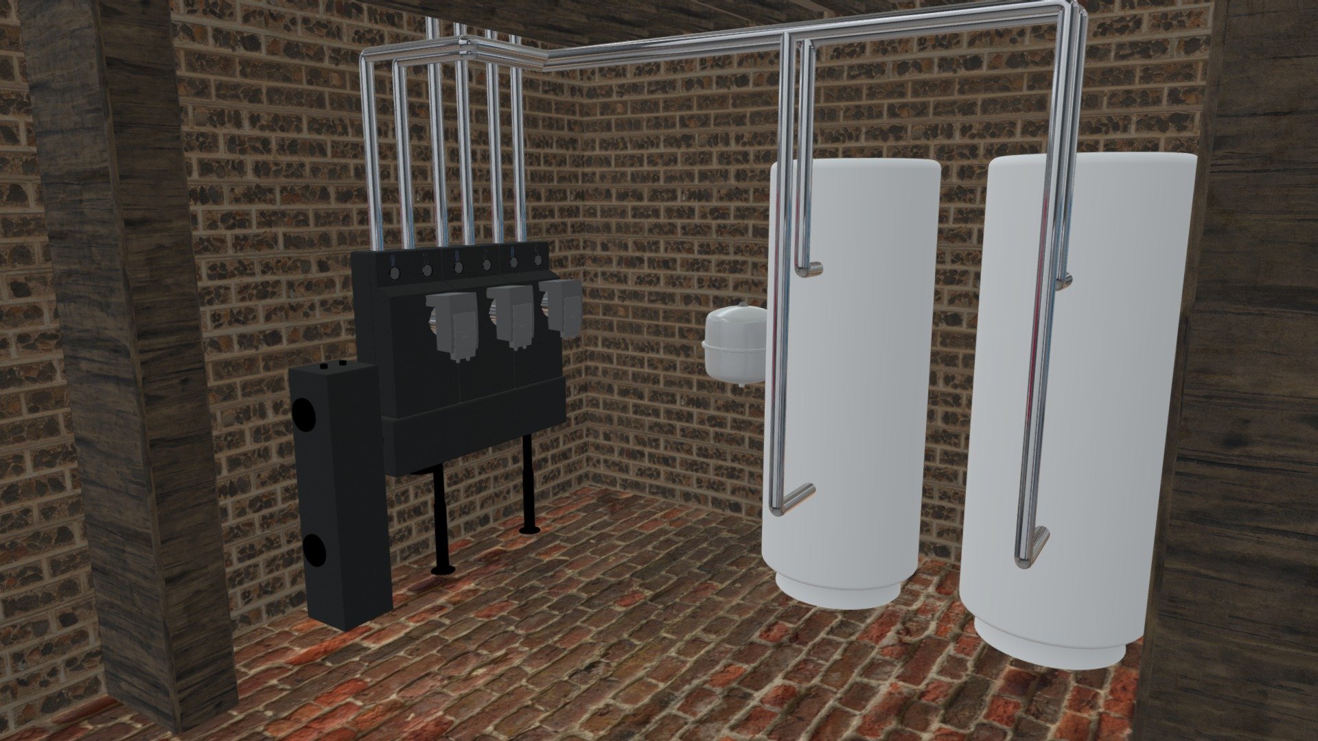Woodend House Distribution Plant Room - 3D model by Hamwic Technical ...