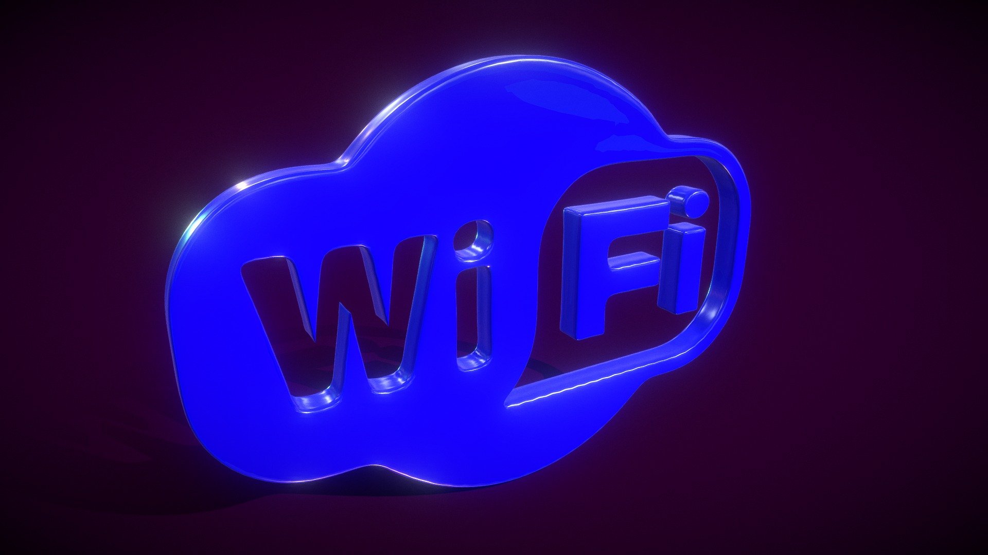 Wifi Logo 3D - Buy Royalty Free 3D model by Gabriel Diego (@gabrieldi ...