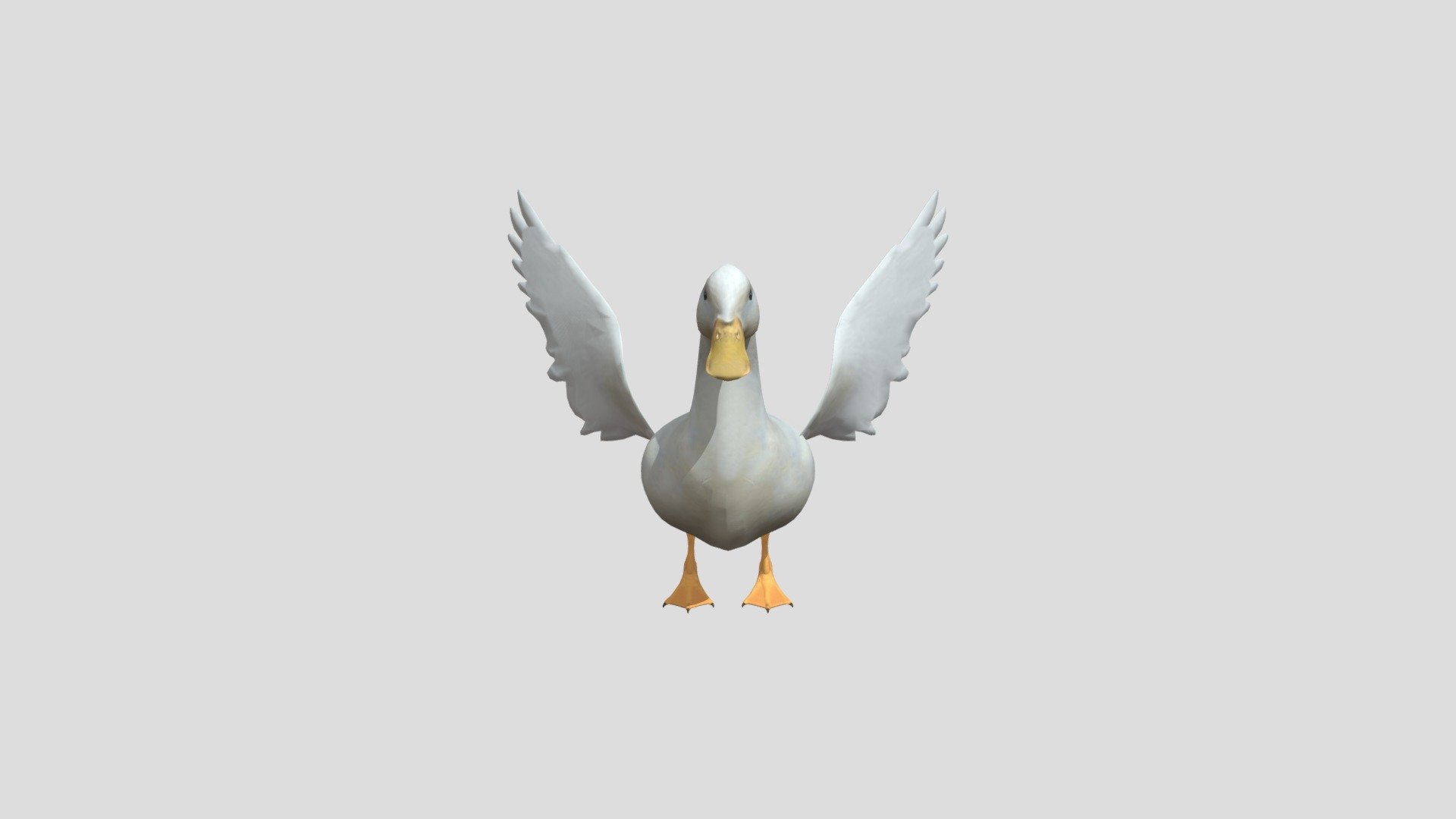 aflac-duck_v2 - 3D model by sakuramoto [0c326c2] - Sketchfab